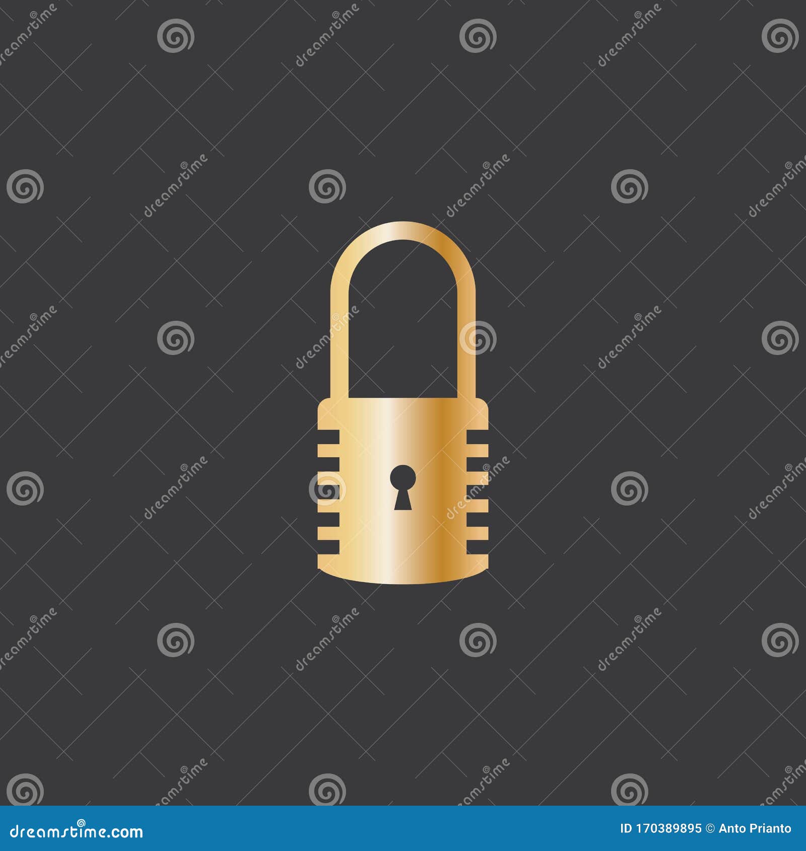 Padlock Logo Vector Template Illustration Icon Stock Vector ...
