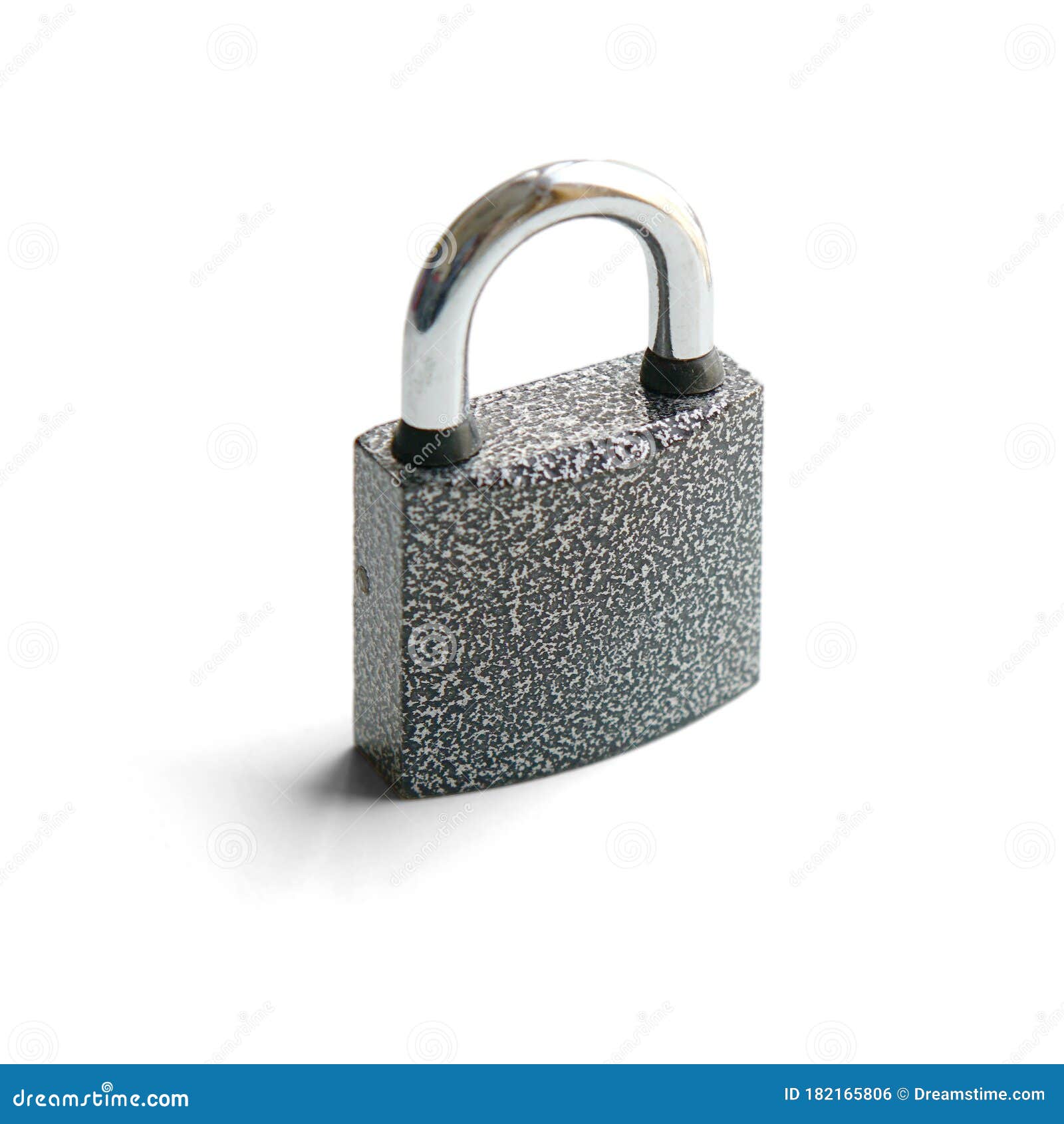 Padlock Made of Metal Gray, Isolate Stock Photo - Image of metal ...