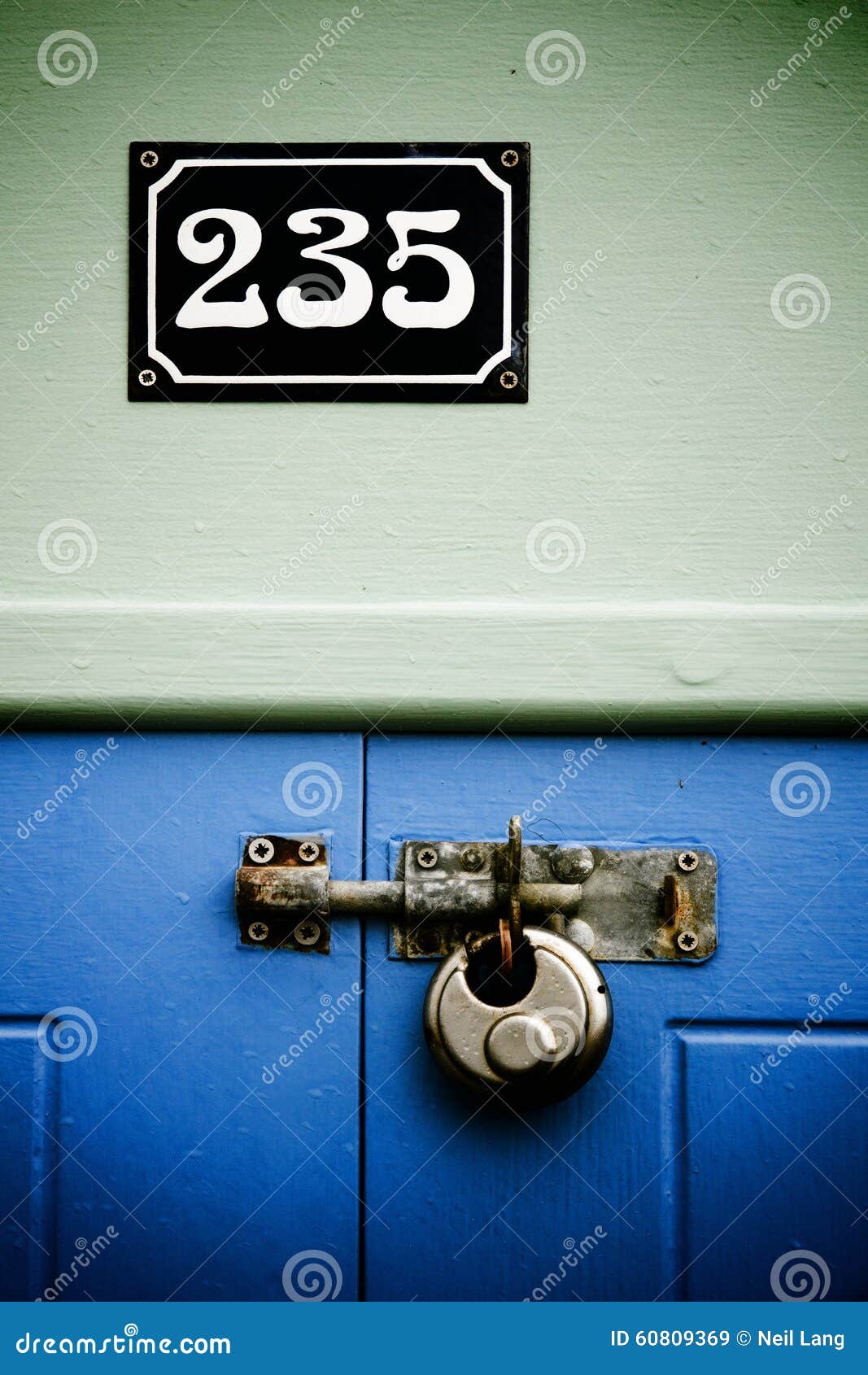 Padlock and number 235 stock image. Image of latch, lock - 60809369