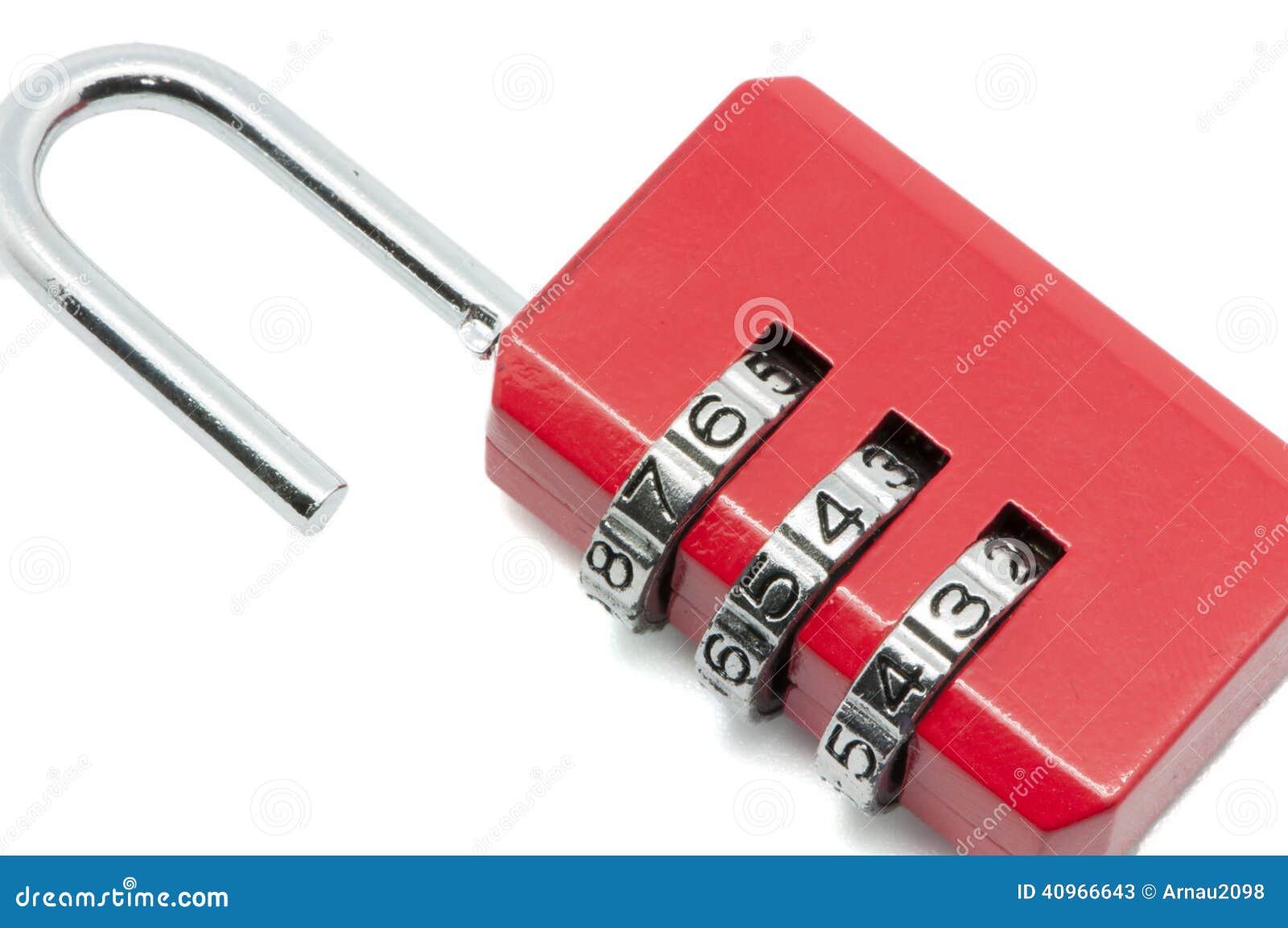 Padlock with numbering stock image. Image of white, closed - 40966643