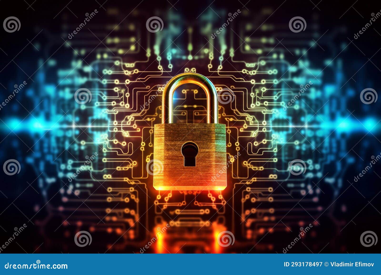 Padlock Placed Prominently in Midst of Complex Network, Embodying ... Padlock Placed Prominently in Midst of Complex Network, Embodying ...