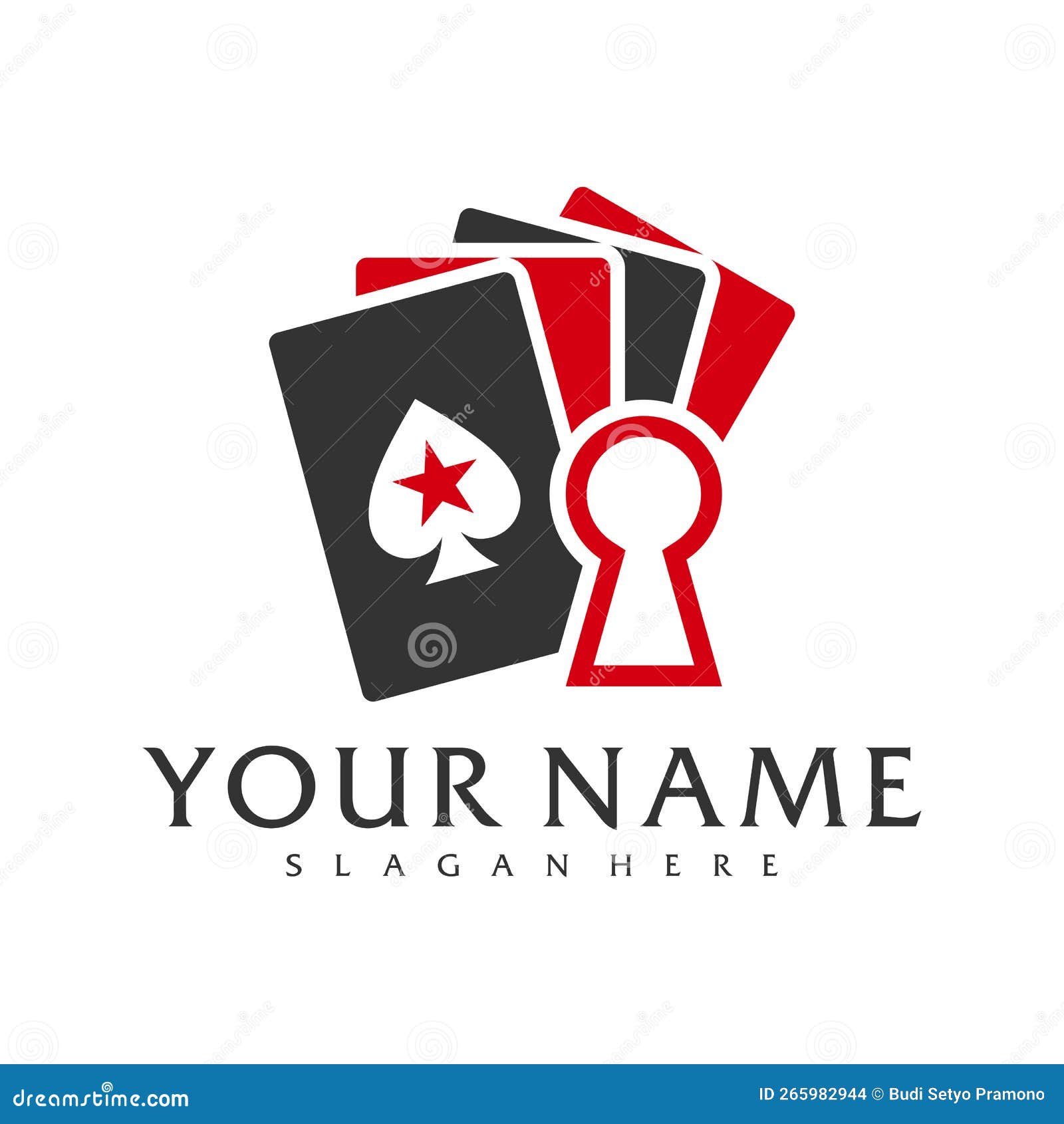 Padlock Poker Logo Vector Template, Creative Poker Logo Design Concepts ...