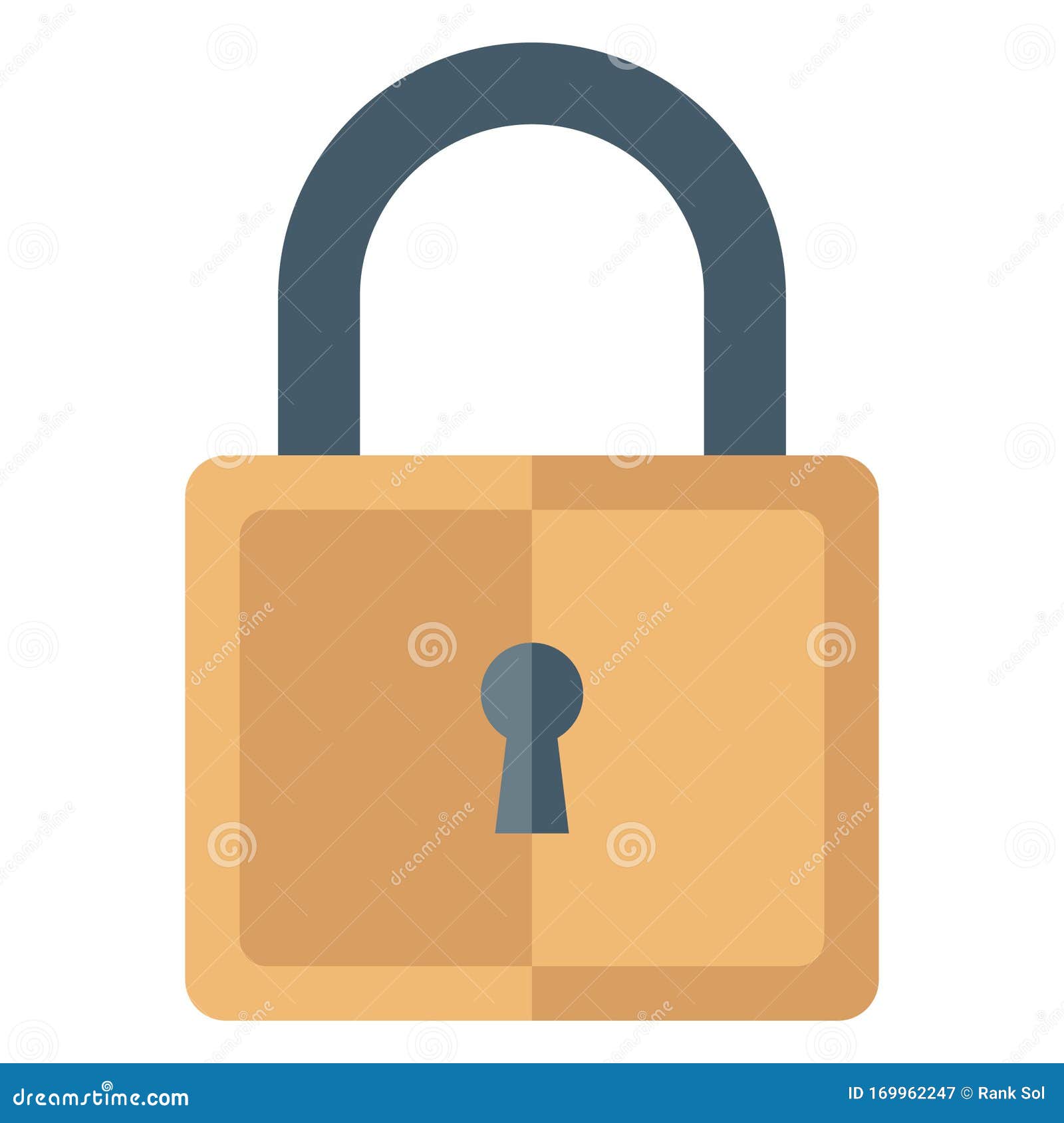 Padlock, Restricted Access Color Vector Icon Which Can Easily Modify or ...