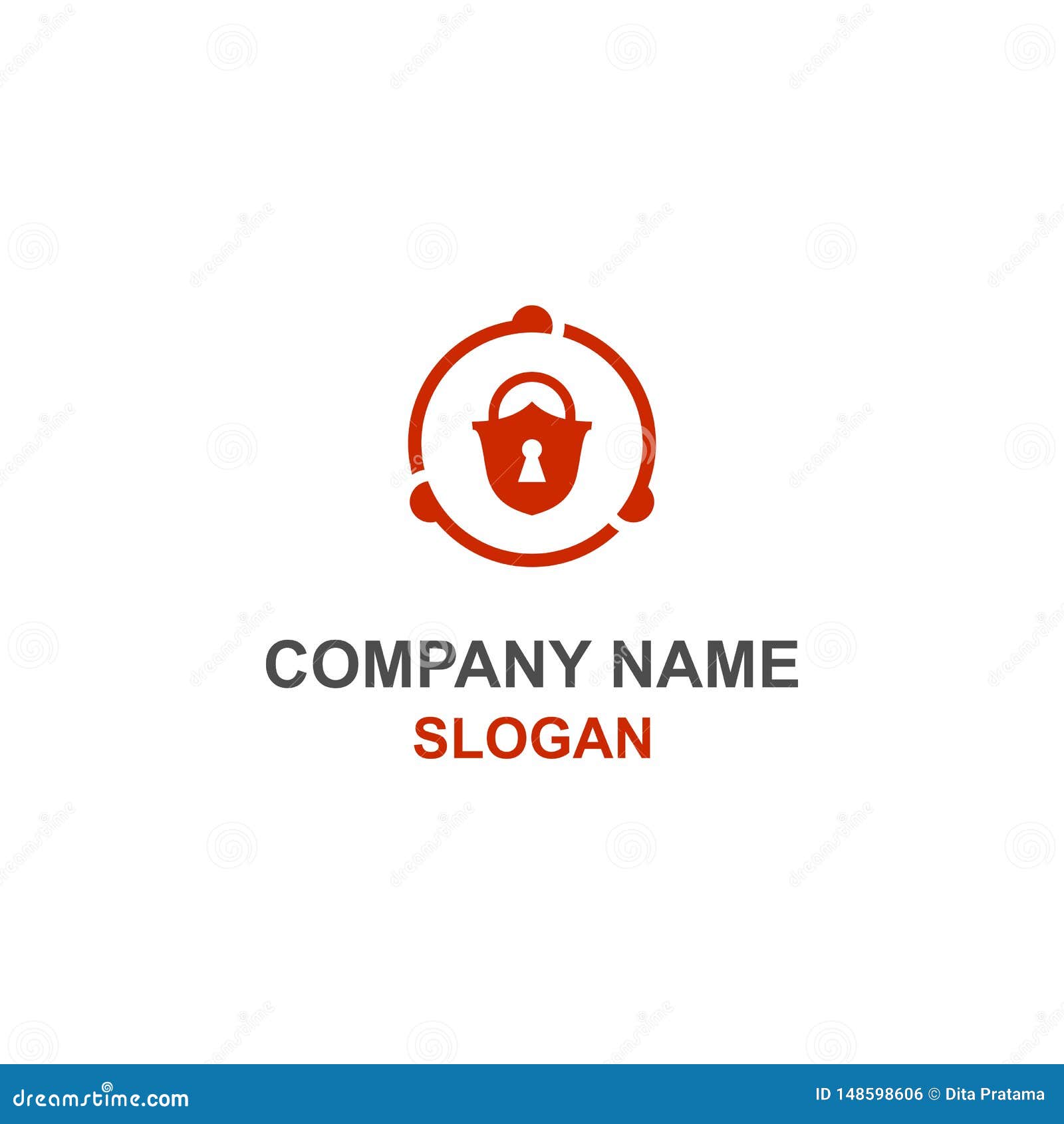 Padlock security logo. stock illustration. Illustration of open - 148598606
