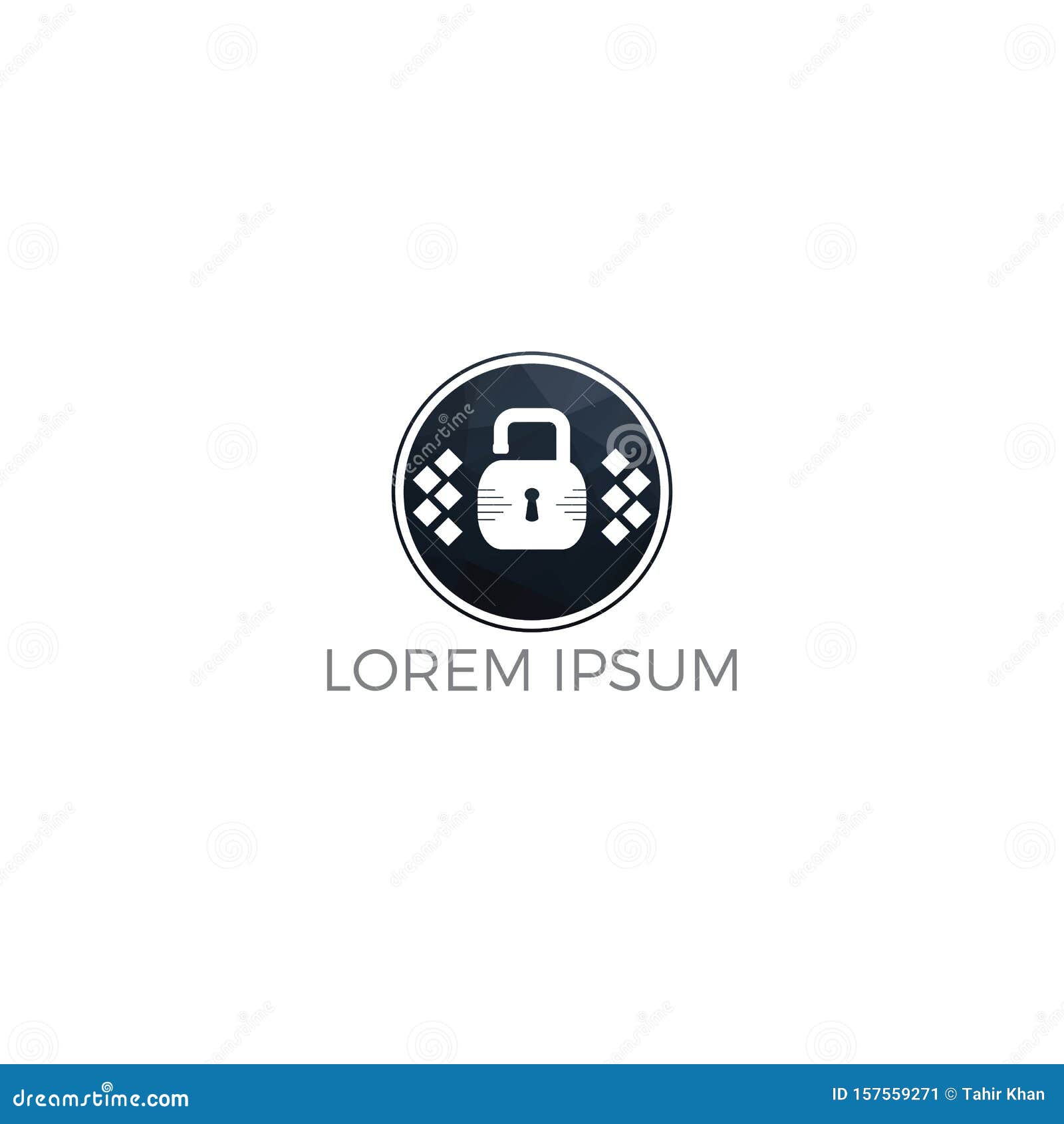 Padlock Security Vector Logo Design. Stock Vector - Illustration of ...