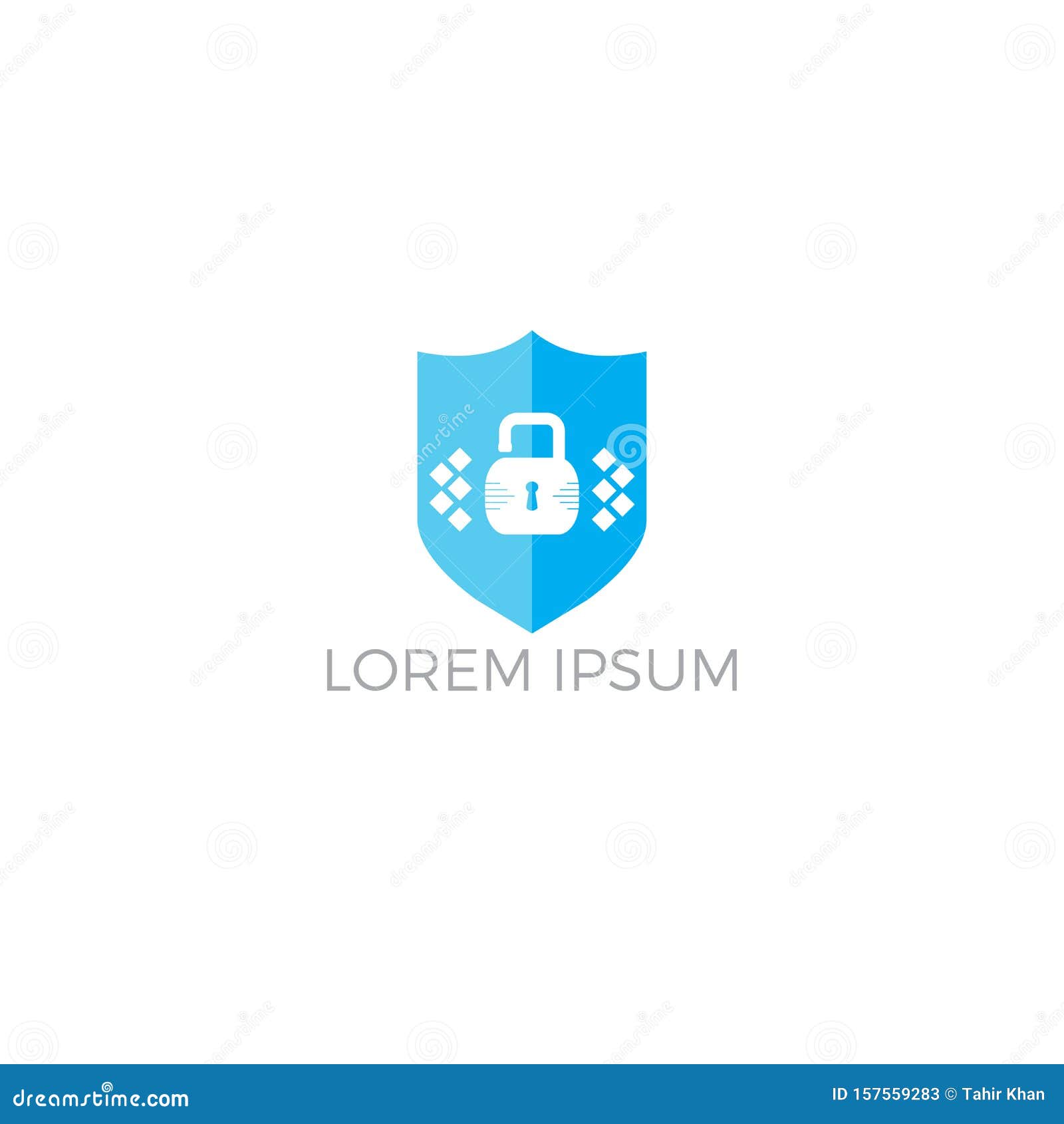 Padlock Security Vector Logo Design. Stock Vector - Illustration of ...