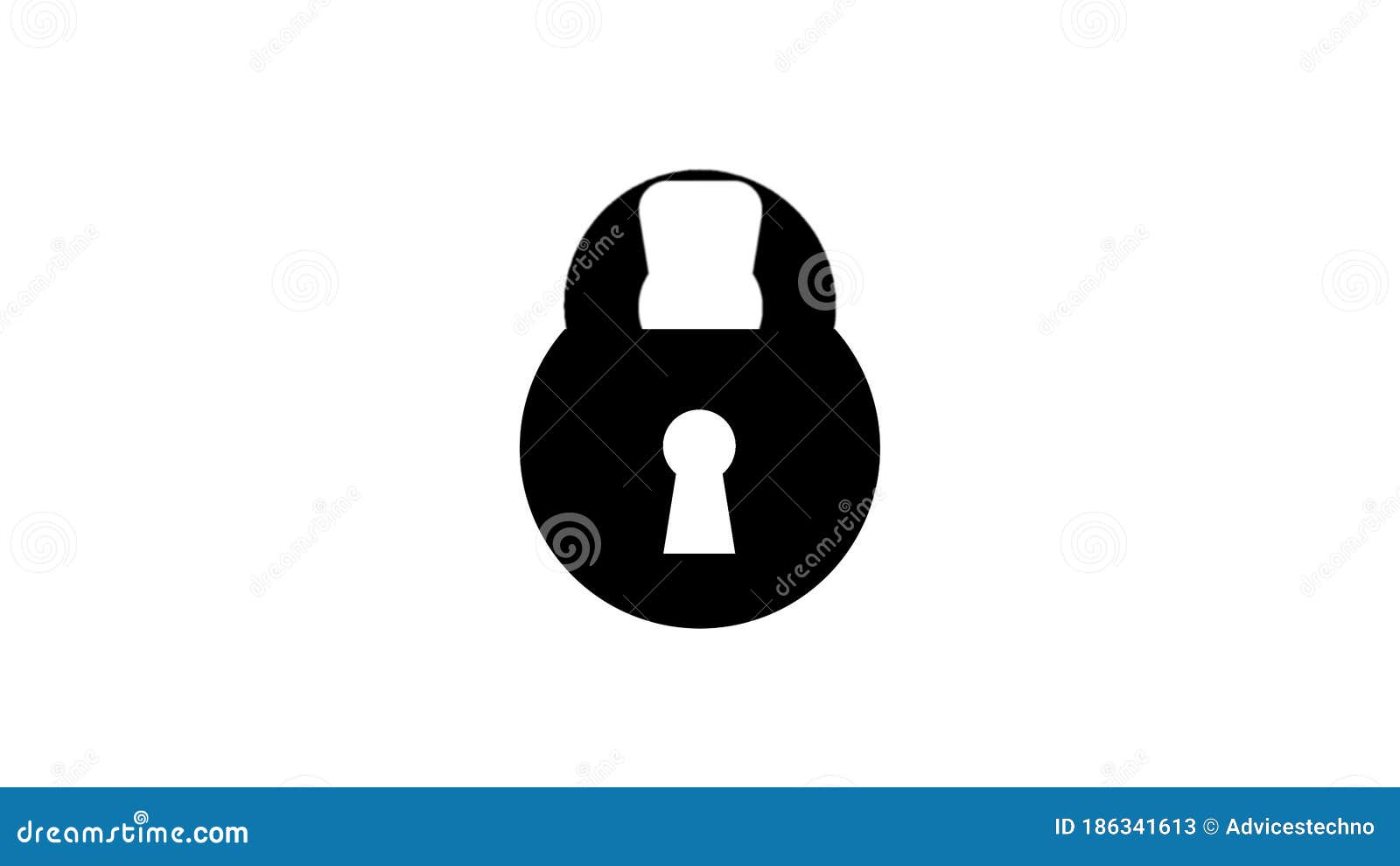 Padlock Shape for Web Representation Icons Stock Image - Illustration ...