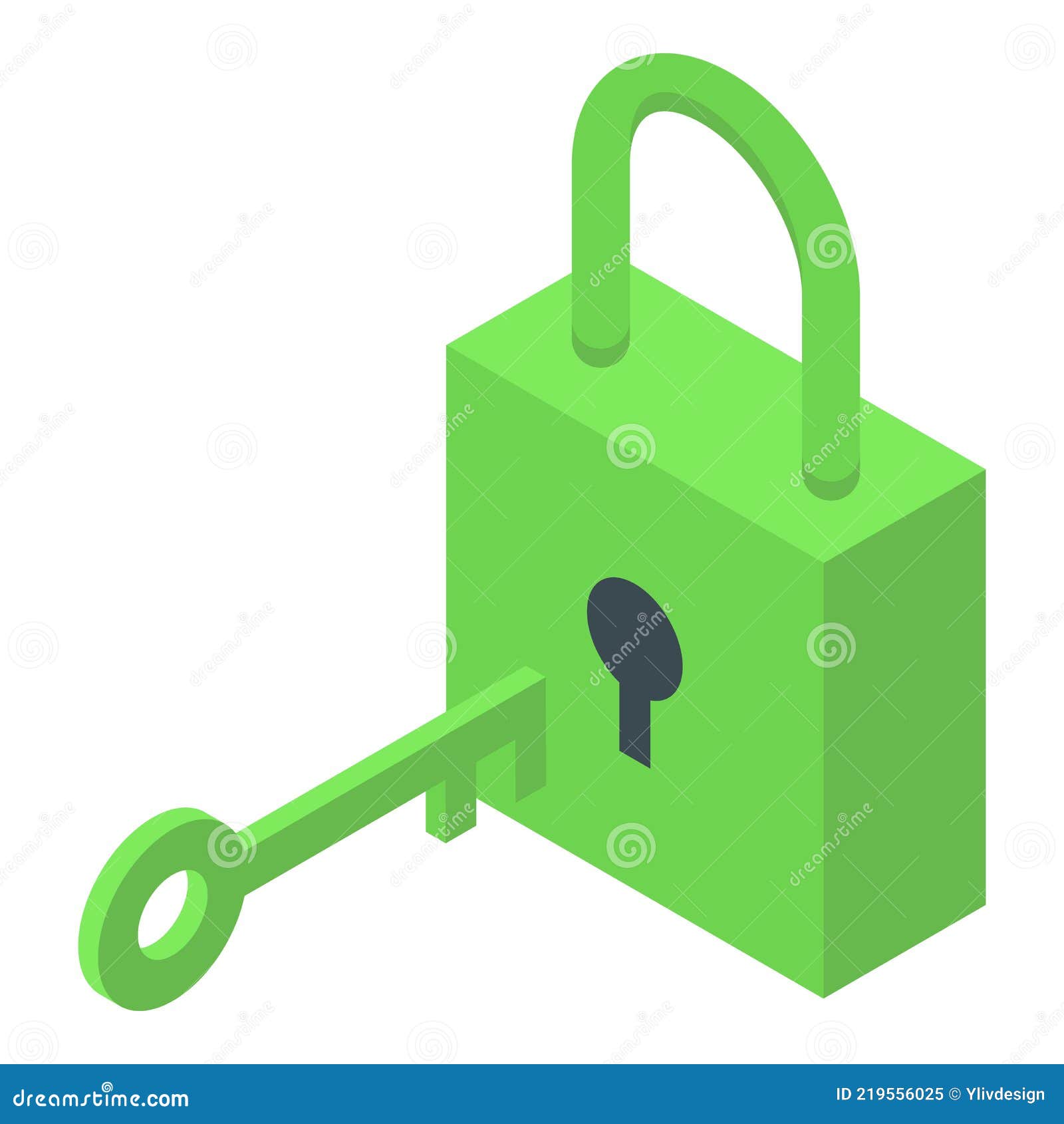 Padlock Ssl Certificate Icon, Isometric Style Stock Vector ...