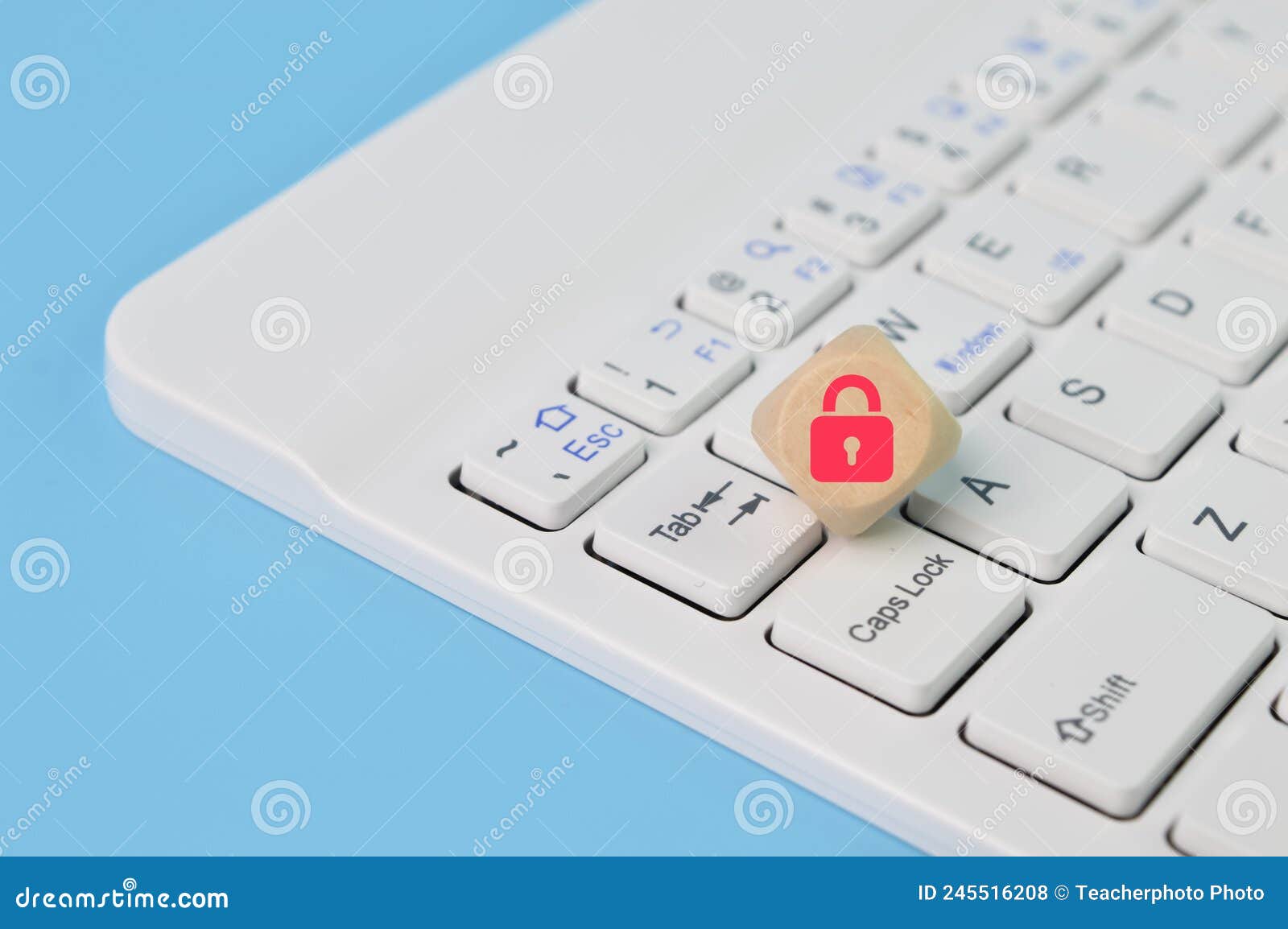 Padlock Symbol on Laptop Keyboard. Cyber Security and Data Protection ...