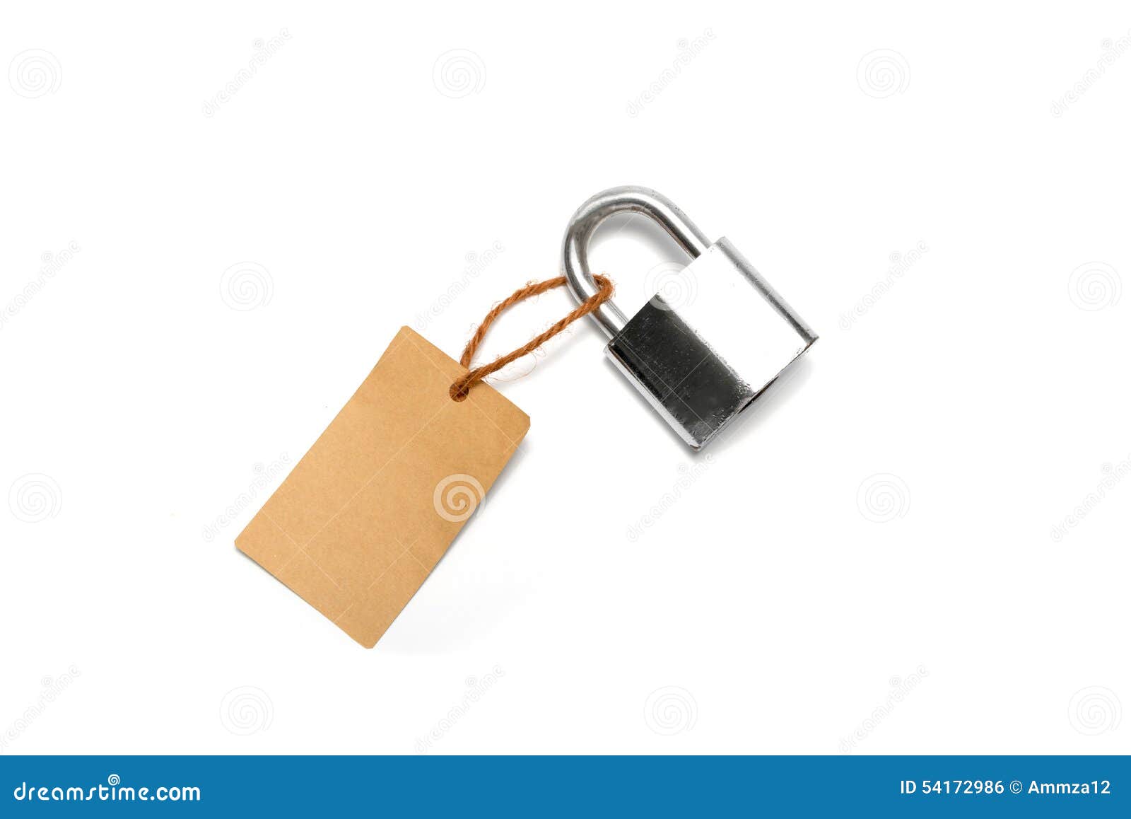 Padlock and tag stock photo. Image of concepts, lock - 54172986