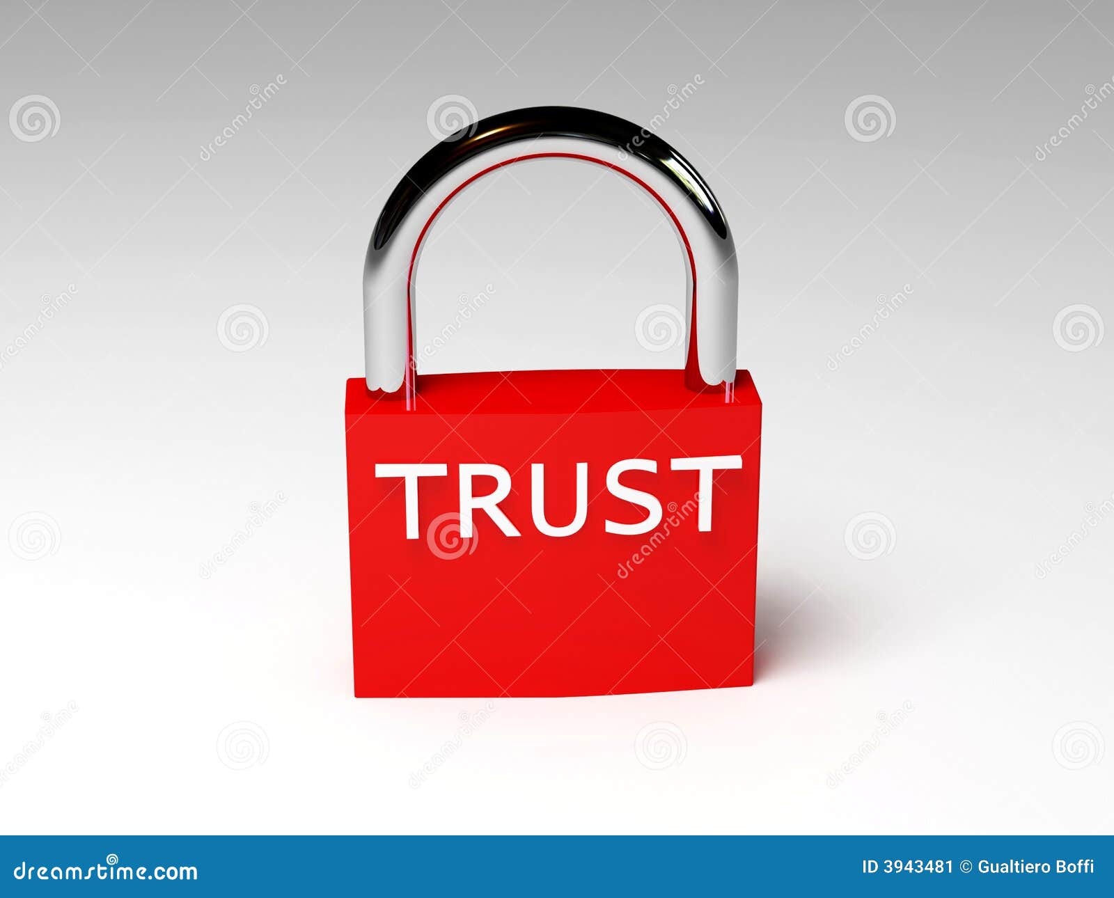 Padlock of trust stock image. Image of access, security - 3943481