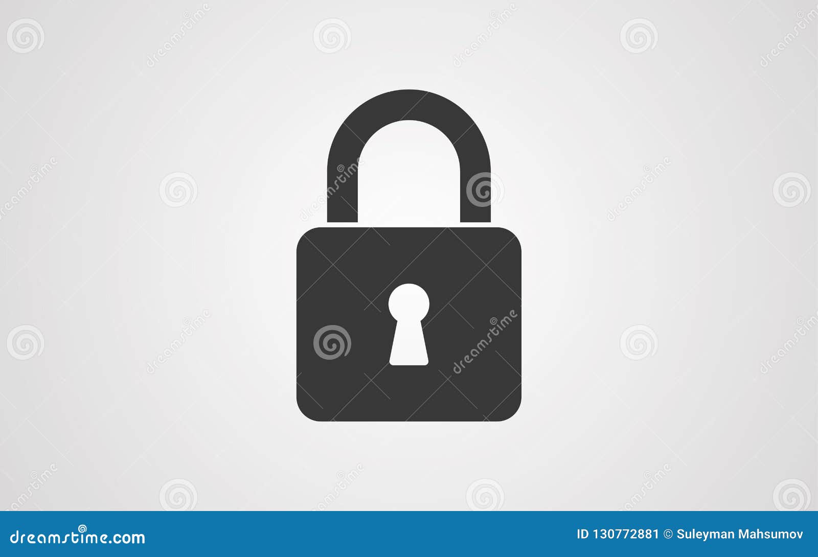 Padlock Vector Icon Sign Symbol Stock Vector - Illustration of isolated ...
