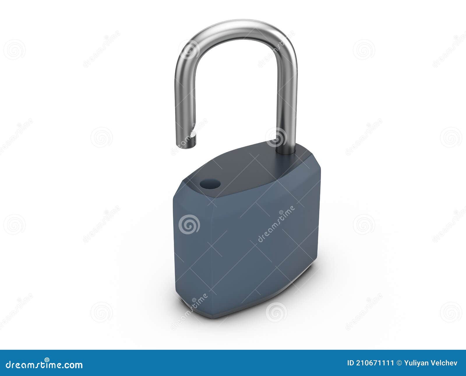 Padlock stock illustration. Illustration of symbol, open - 210671111