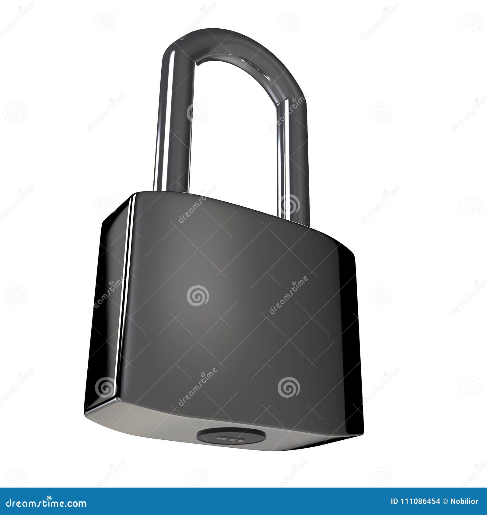 Padlock on a White Background. Stock Illustration - Illustration of ...