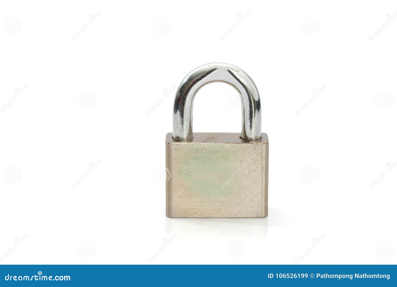 Padlock on white stock image. Image of padlock, protection - 106526199