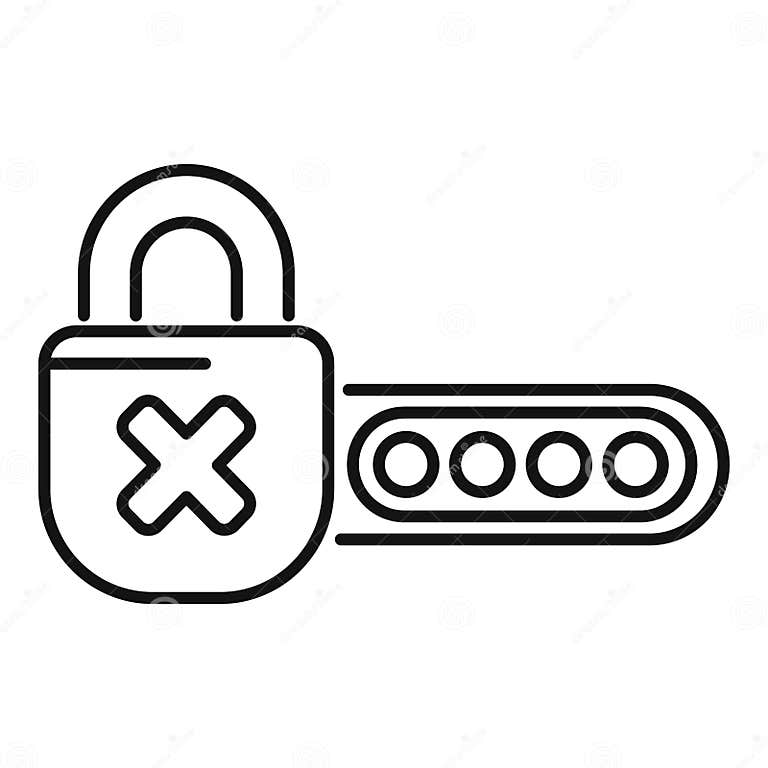 Padlock with Wrong Password Showing a Security Breach Stock ...