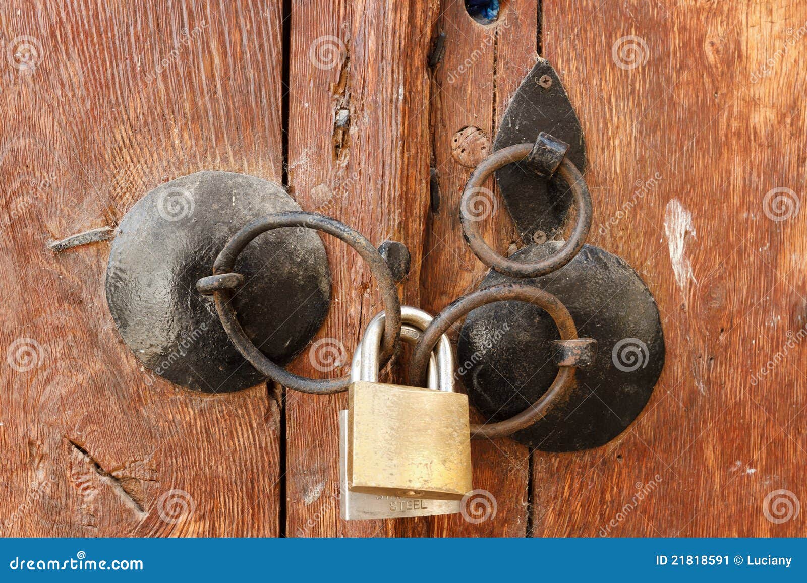 Padlocks on Rusty Lock stock image. Image of dusty, security - 21818591