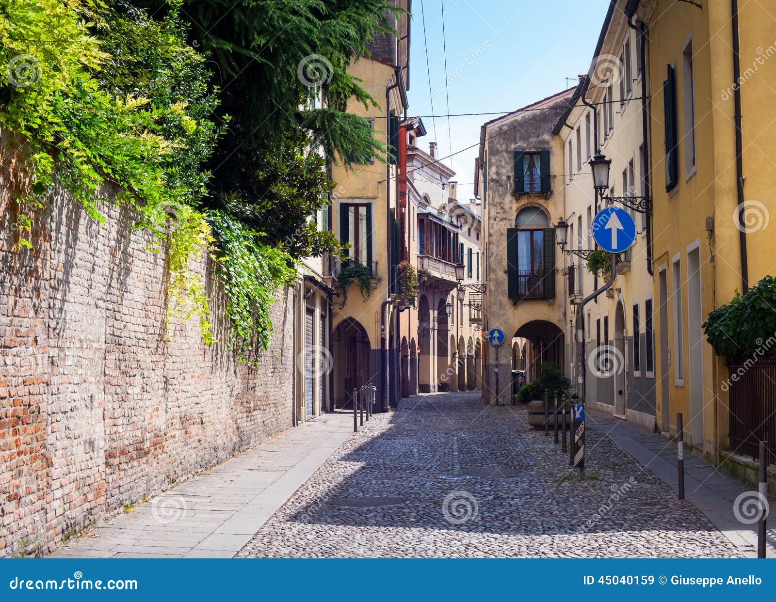Padova street stock image. Image of medieval, houses - 45040159