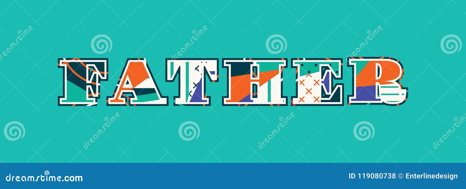 Padre Concept Word Art Illustration Ilustración del Vector ...