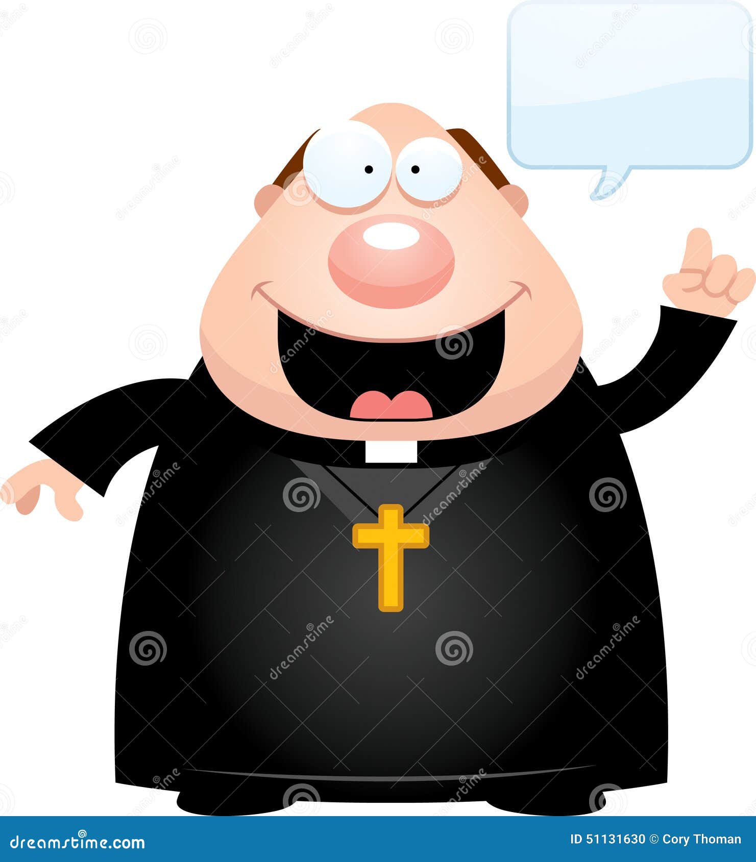 Padre Talking Dos Desenhos Animados Ilustração do Vetor - Ilustração de ...