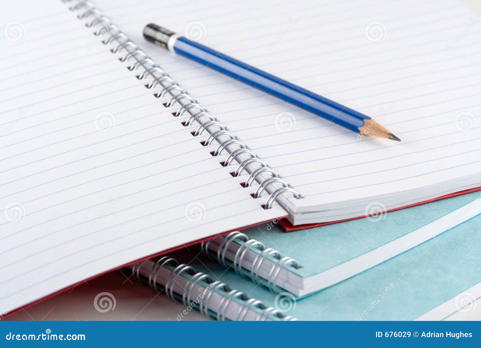 Pads and Pencil stock image. Image of business, university - 676029