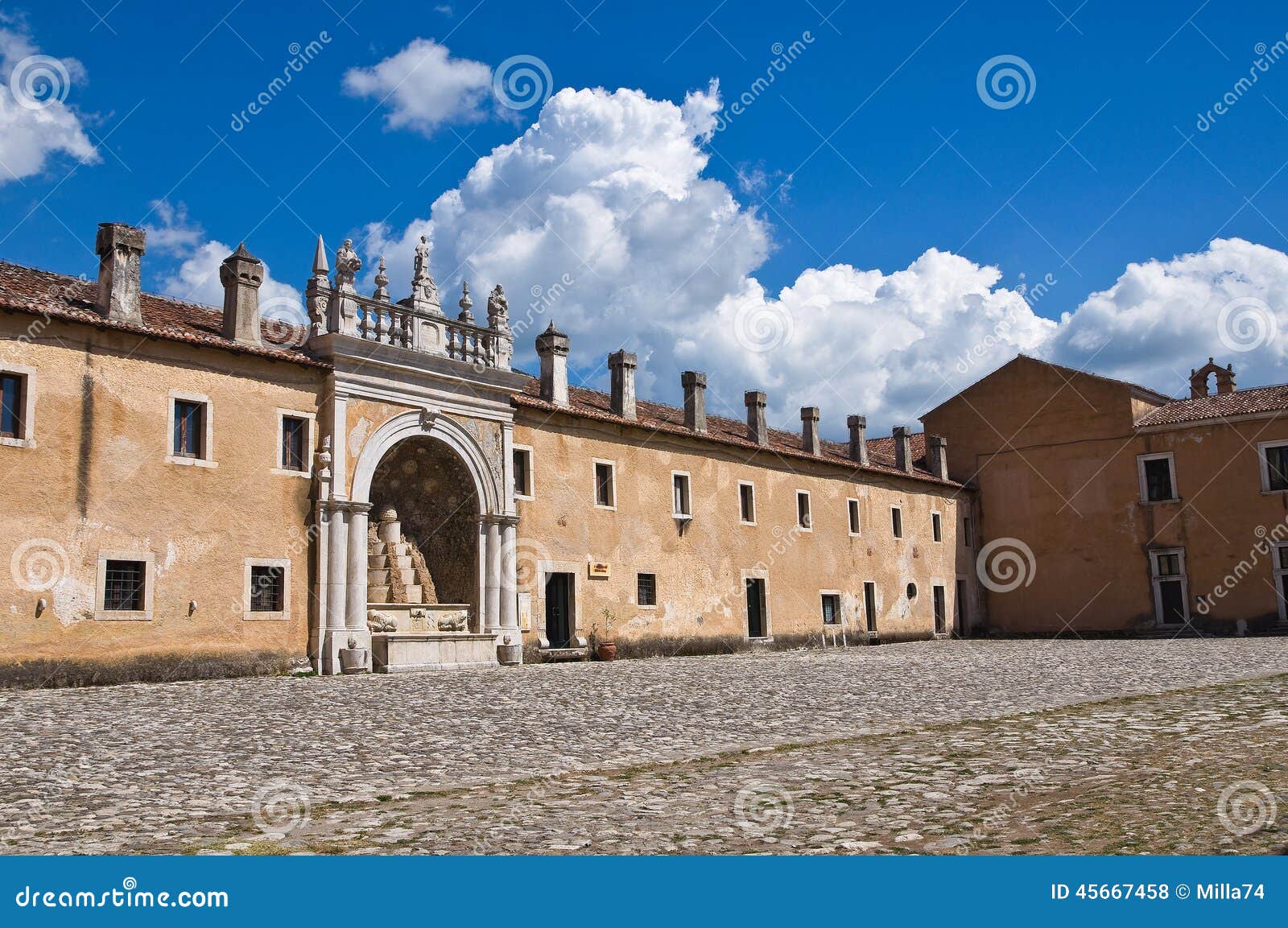 Padula Charterhouse. Campania. Italy Stock Photo - Image of monastery ...