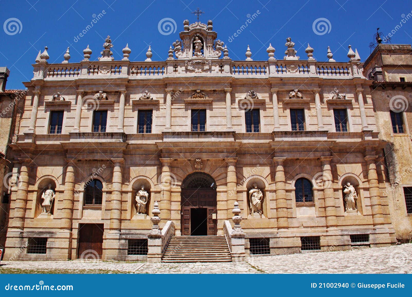 Padula Monastery stock photo. Image of naples, marble - 21002940