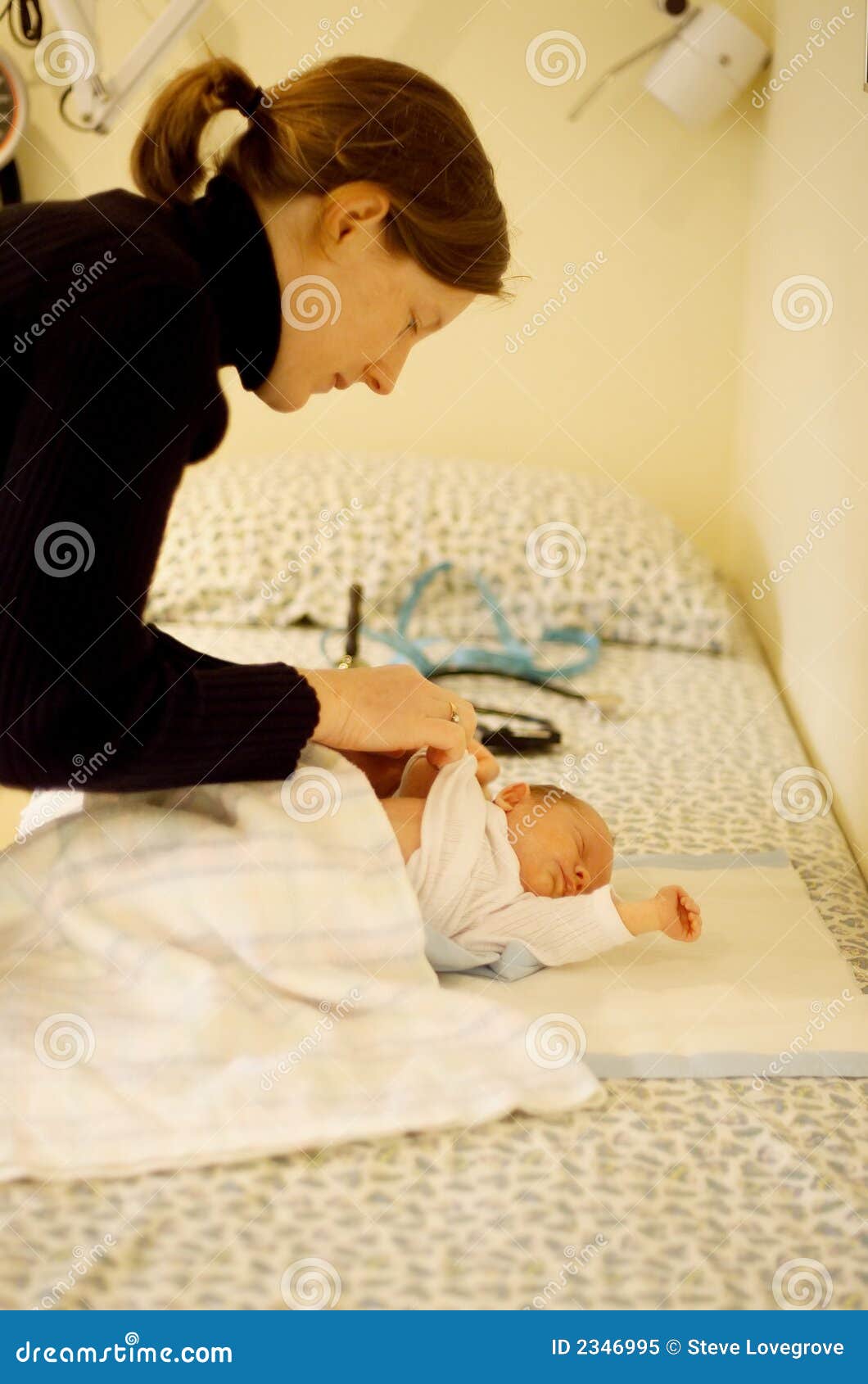 Paediatric Clinic stock image. Image of female, baby, doctor - 2346995
