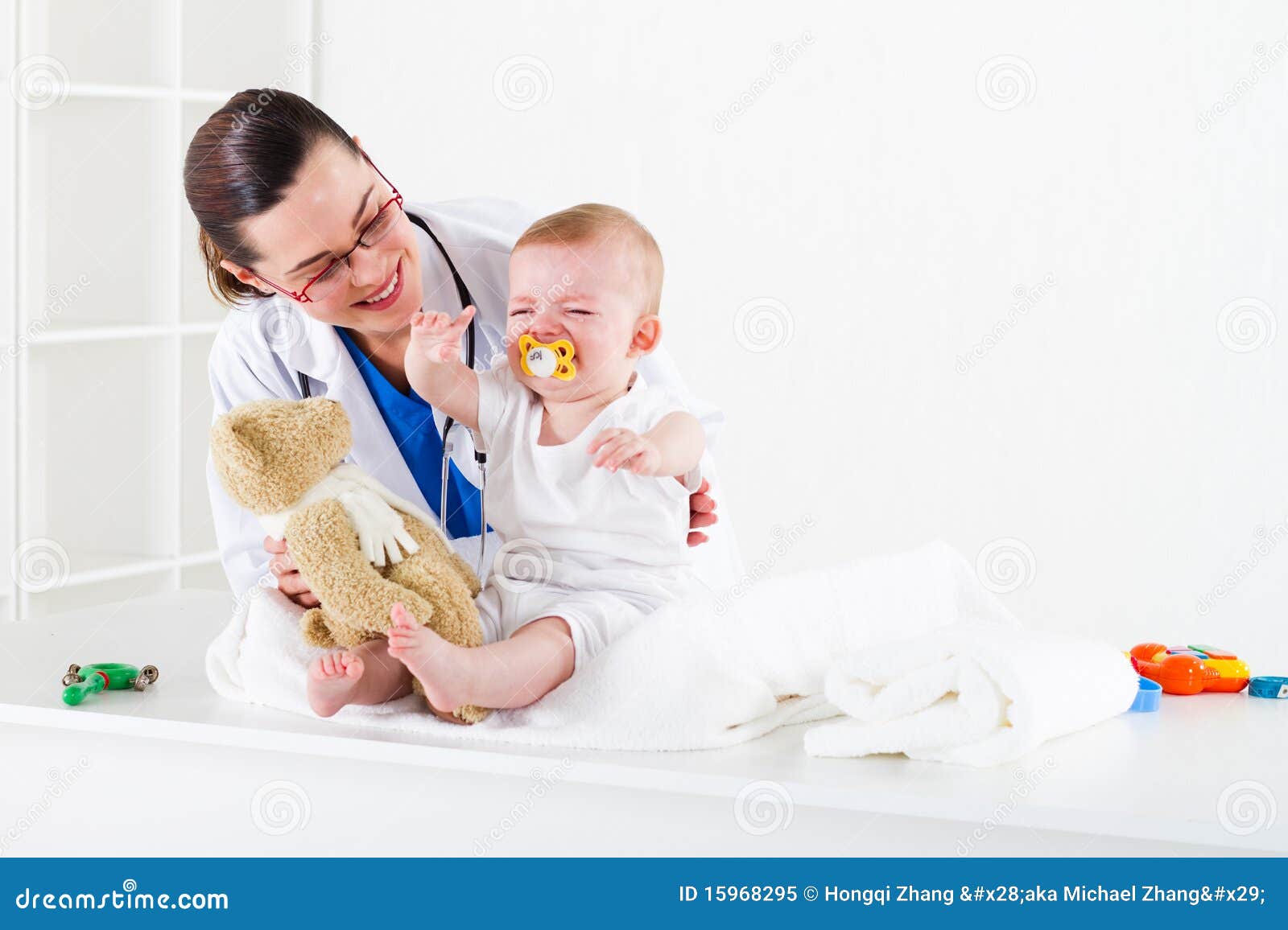 Paediatrician stock image. Image of girl, examination - 15968295