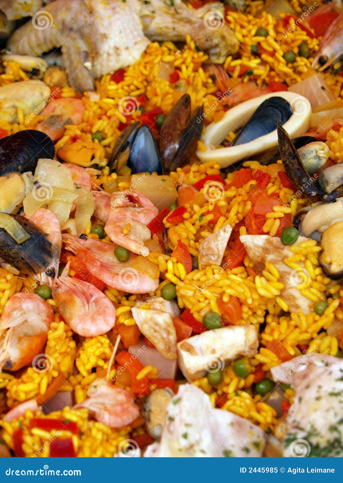 Paella stock image. Image of ready, meat, color, paella - 2445985