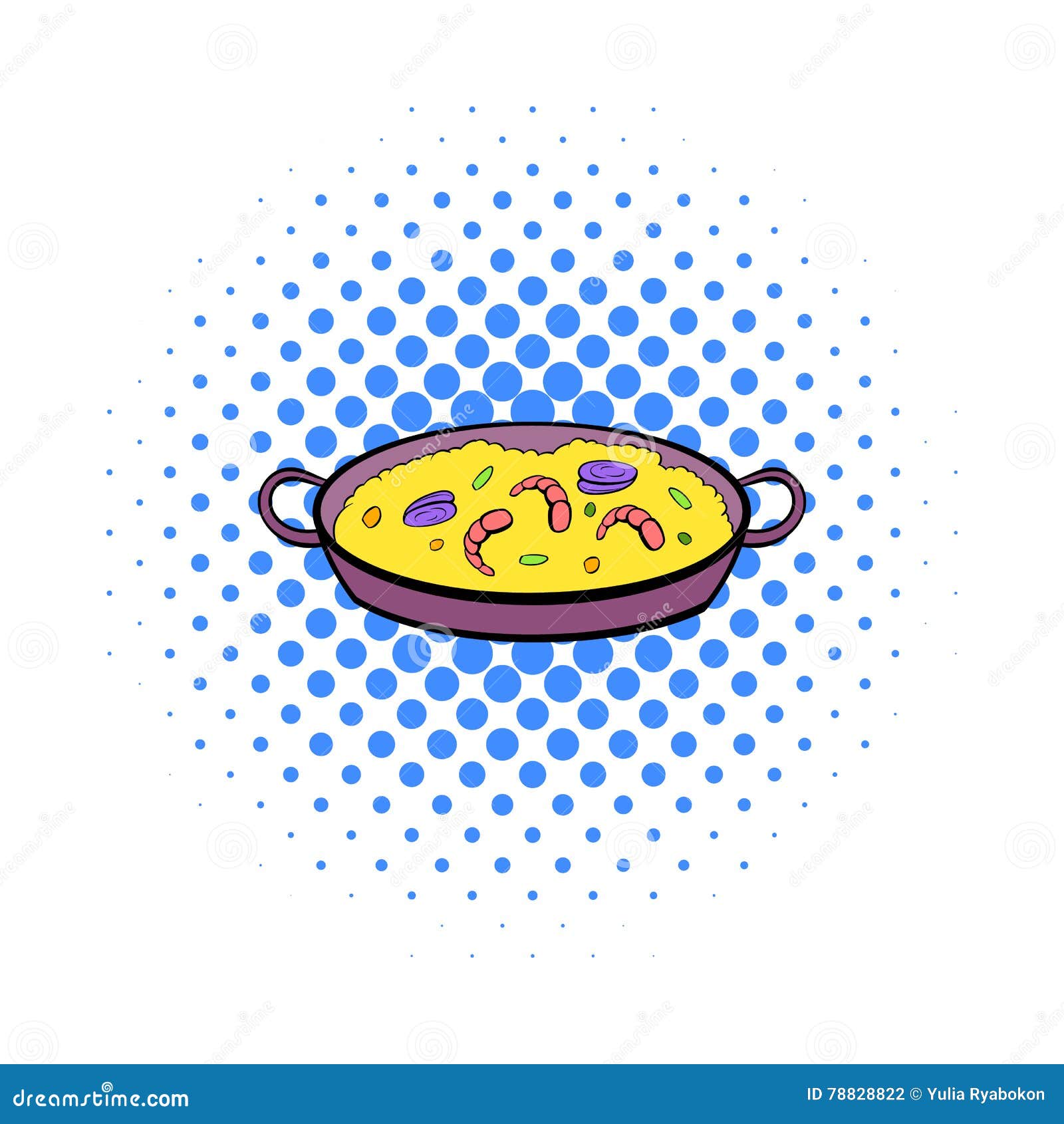 Paella Icon Vector Sign And Symbol Isolated On White Background, Paella ...