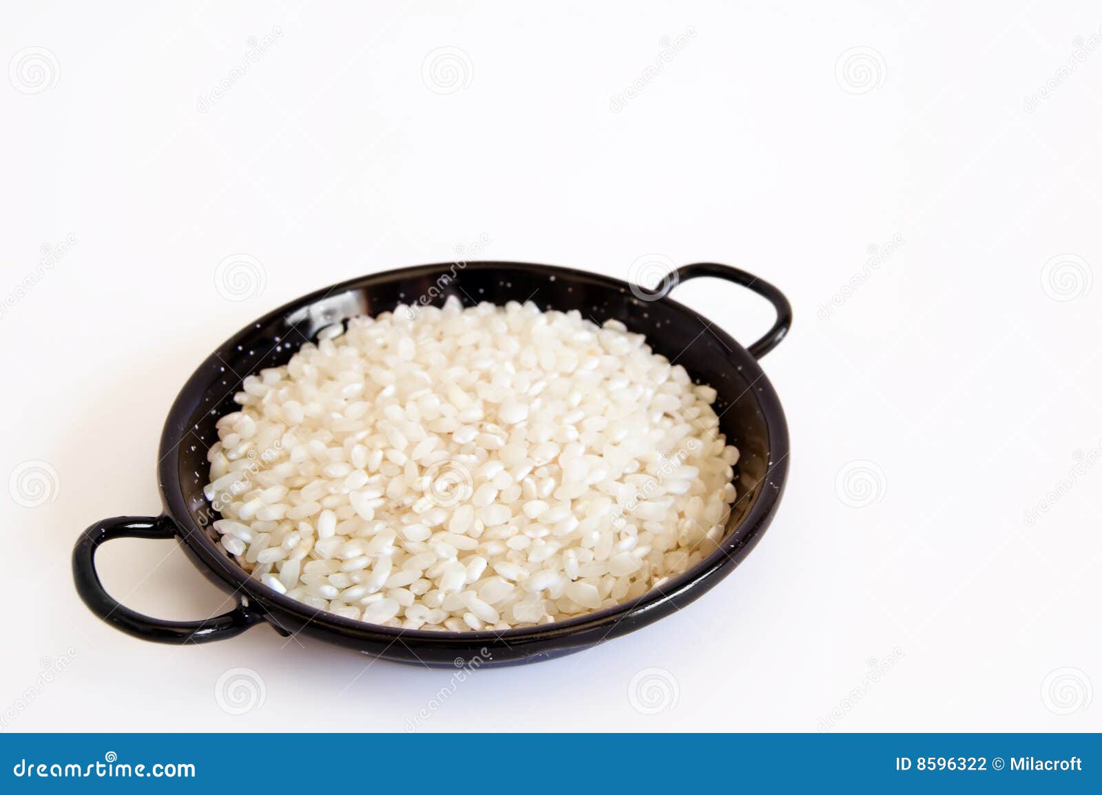 Paella pan and rice stock photo. Image of agriculture - 8596322