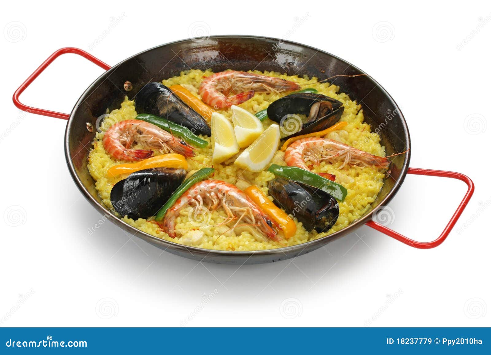Paella , Spanish Rice Dish Royalty Free Stock Images - Image: 18237779