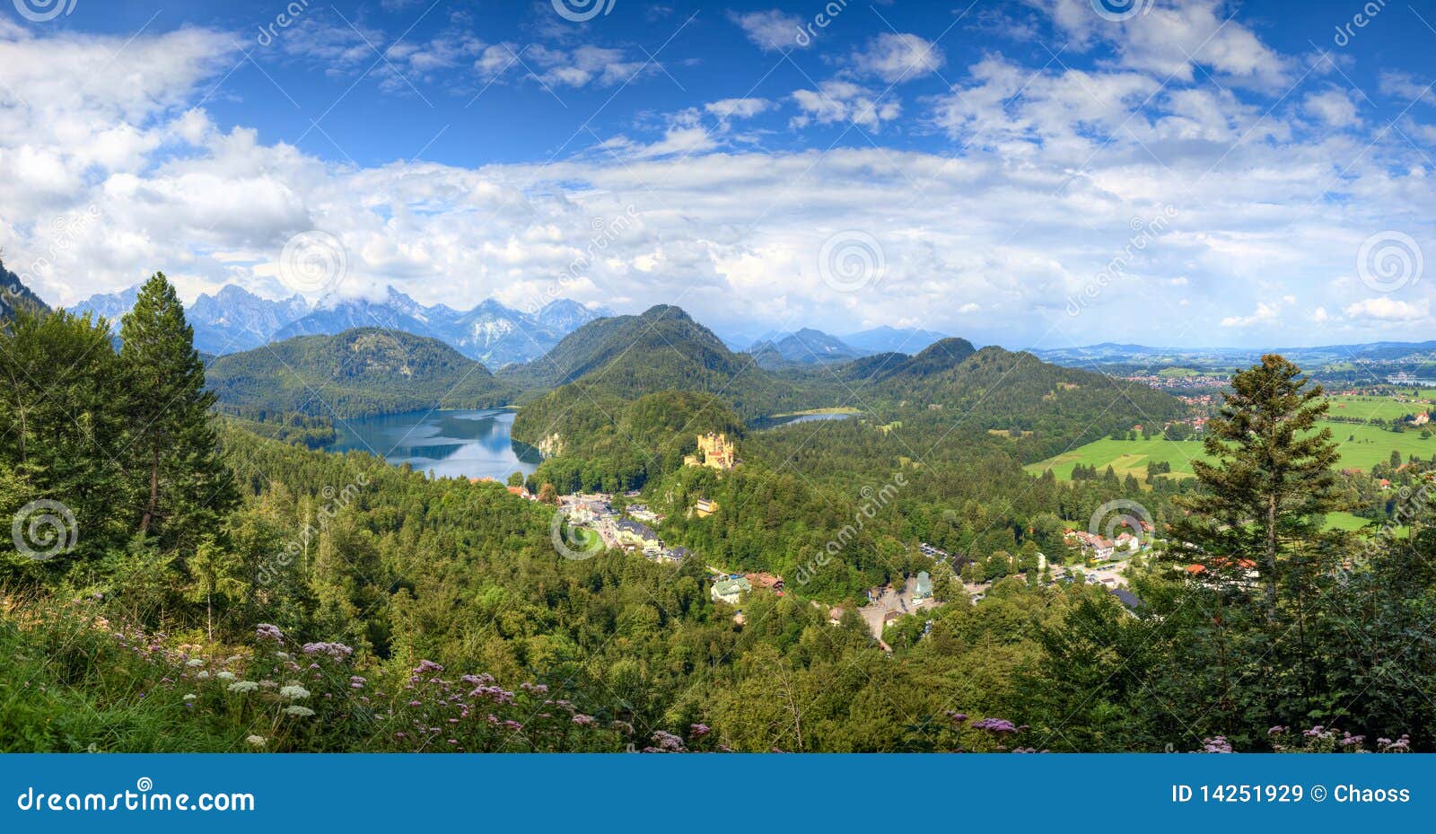 Paesaggio Della Germania Delle Alpi Immagine Stock - Immagine di ...