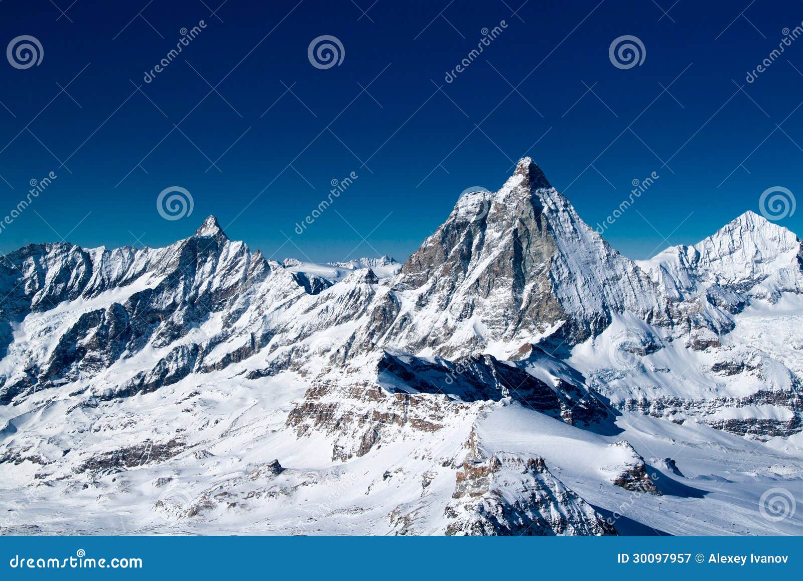 Il Cervino, Zermatt, Svizzera Immagine Stock - Immagine di picco ...