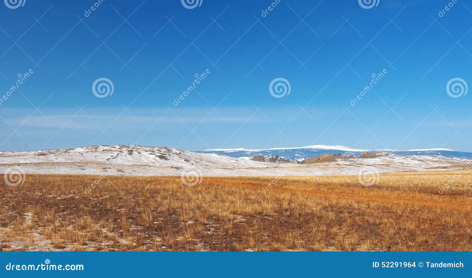 Paesaggio della steppa fotografia stock. Immagine di ambiente - 52291964