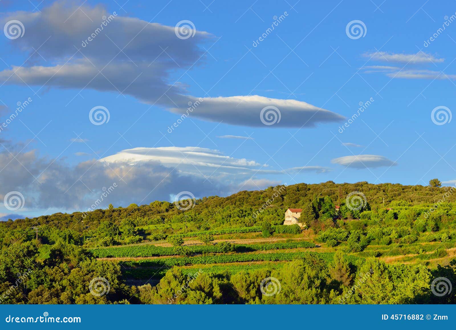 Paesaggio Rurale Della Provenza, Francia Fotografia Stock - Immagine di ...