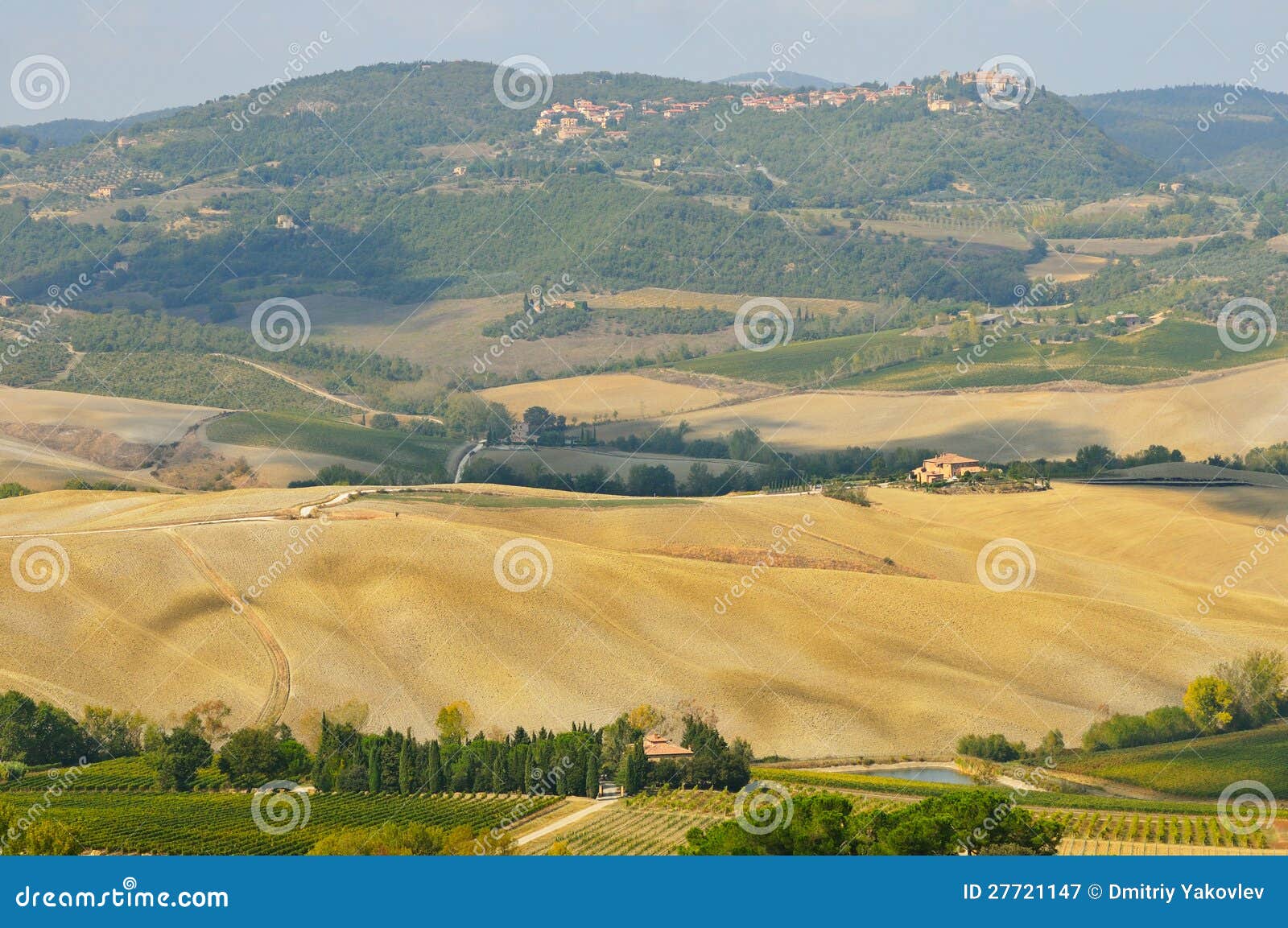 Paesaggio Rurale in Toscana Immagine Stock - Immagine di colorato ...