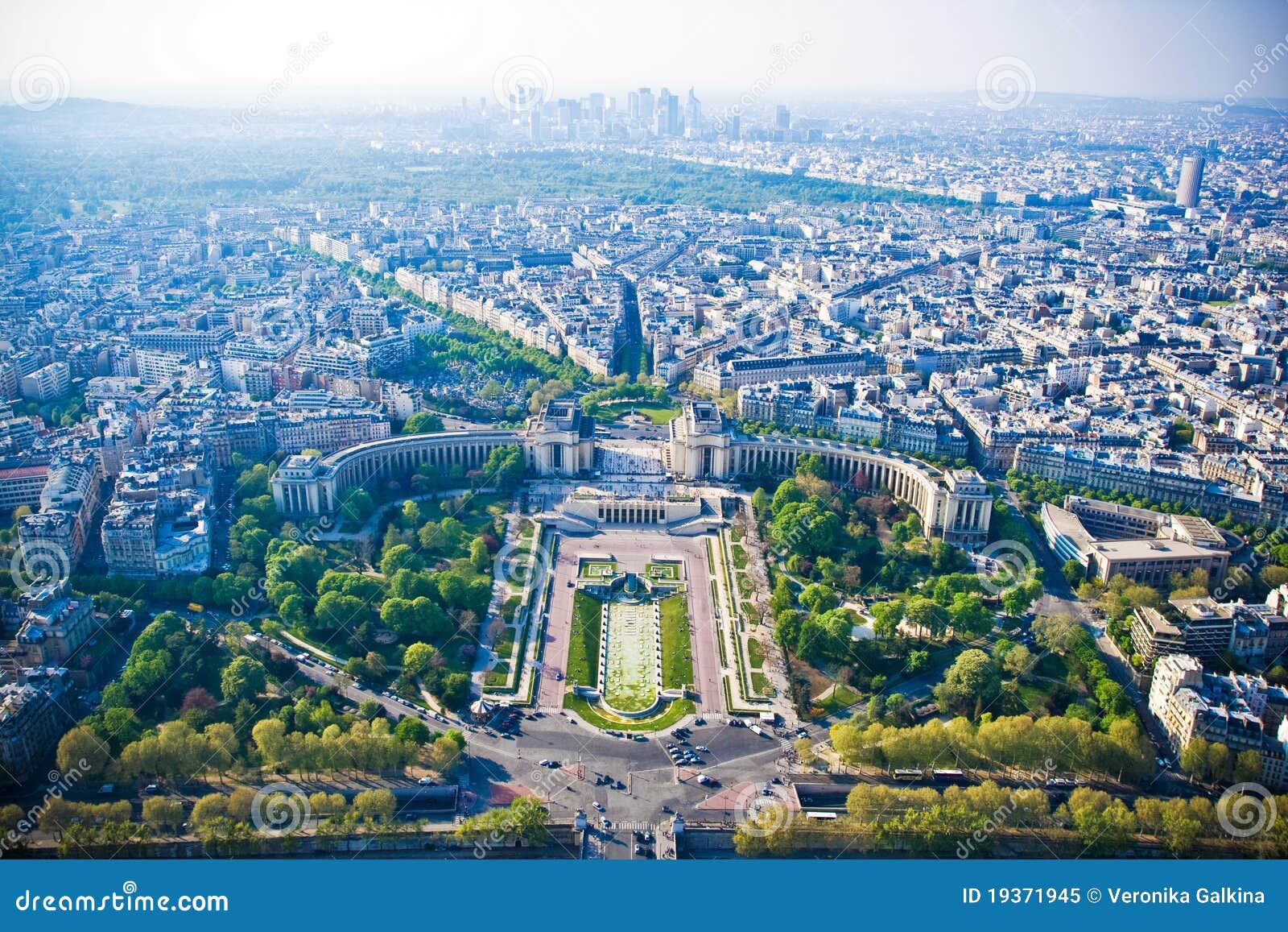 Paesaggio Urbano Di Parigi Dalla Torre Eiffel Immagine Stock - Immagine ...