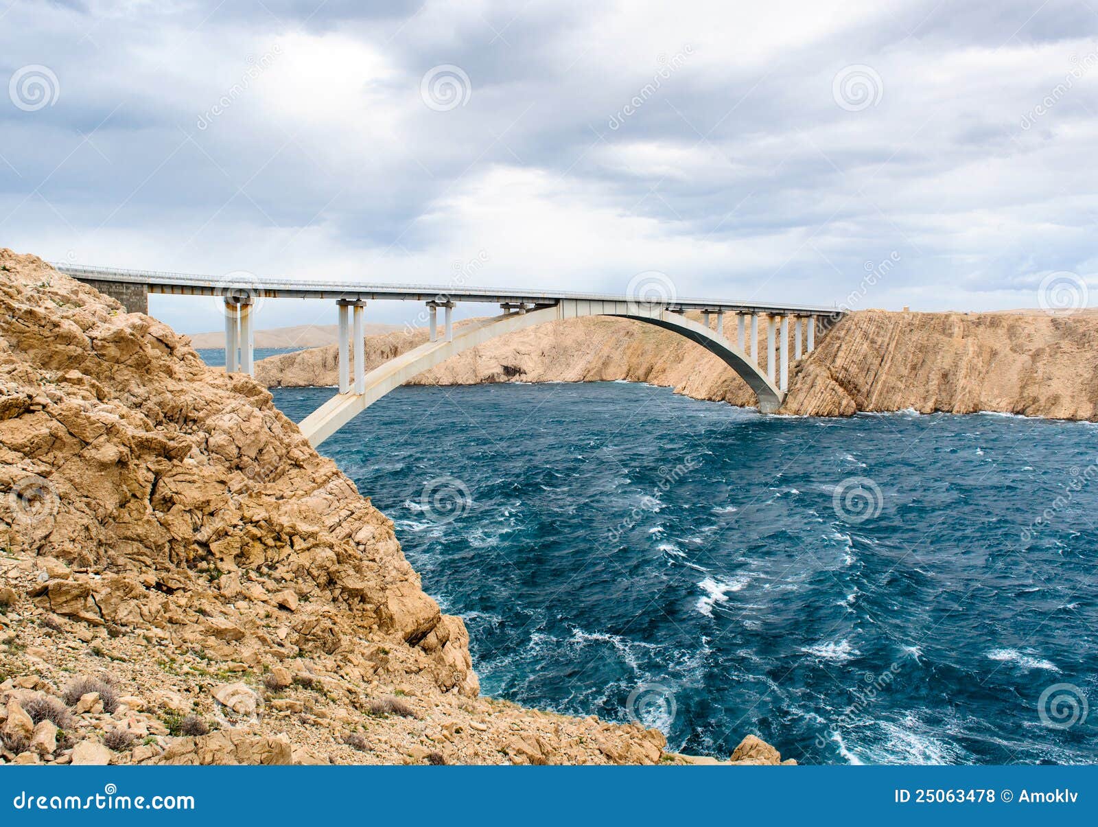 Pag bridge stock photo. Image of nature, bright, landscape - 25063478