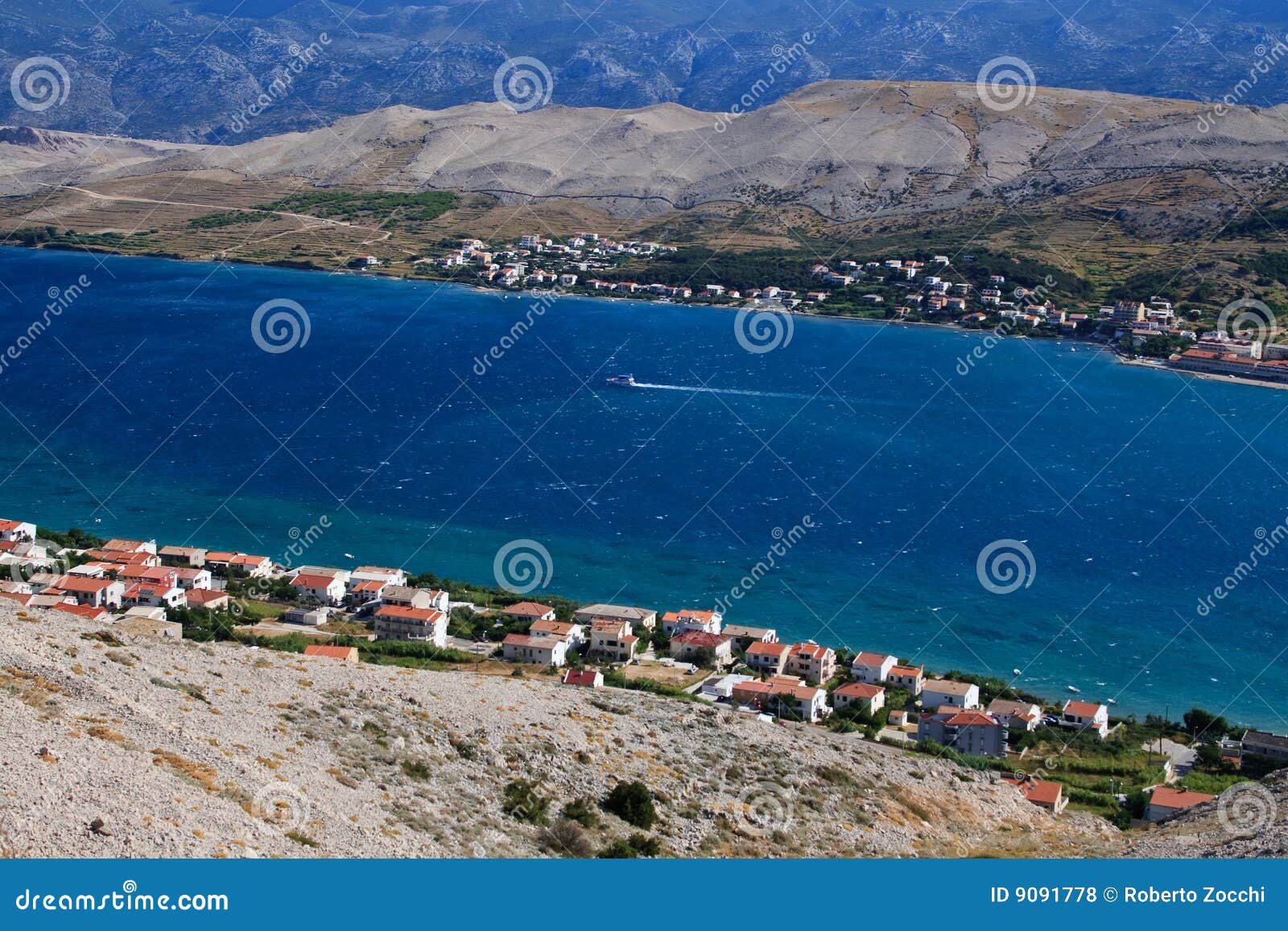Pag - Croatia stock photo. Image of water, island, holiday - 9091778