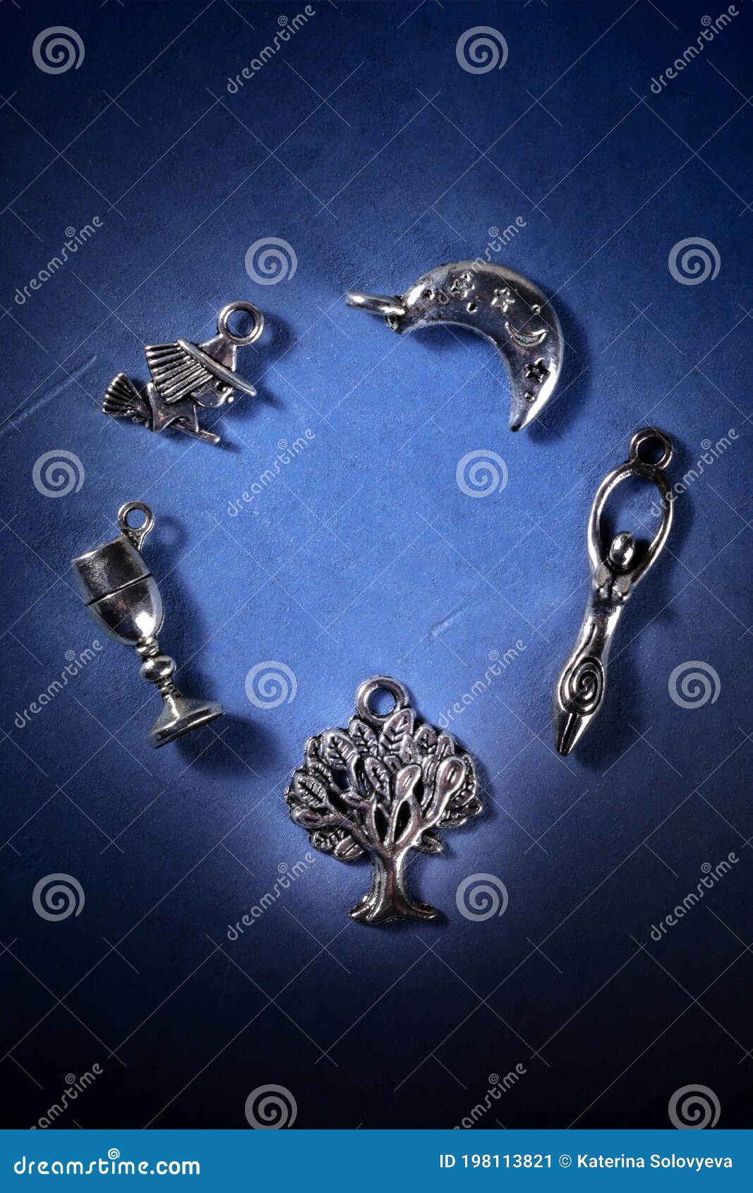 Pagan Design Template, A Frame Of Witchcraft Amulets. Witch, Goddess ...