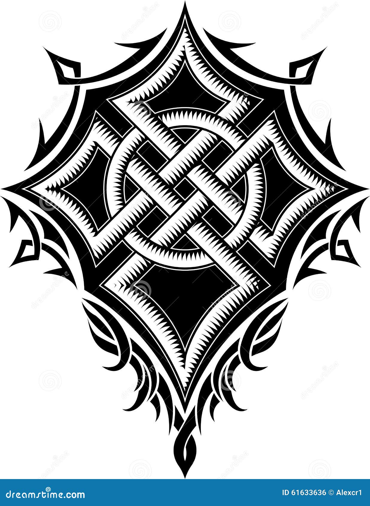 Pagan drawing. stock vector. Illustration of chest, ornament - 61633636