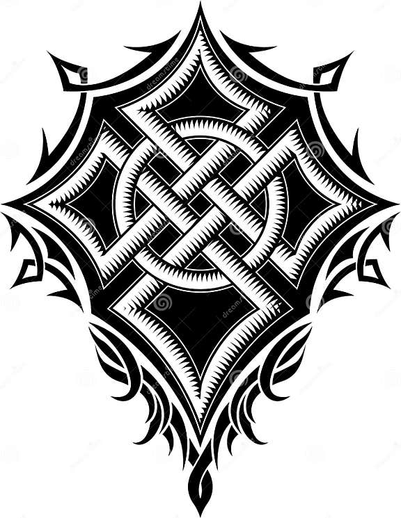 Pagan drawing. stock vector. Illustration of chest, ornament - 61633636