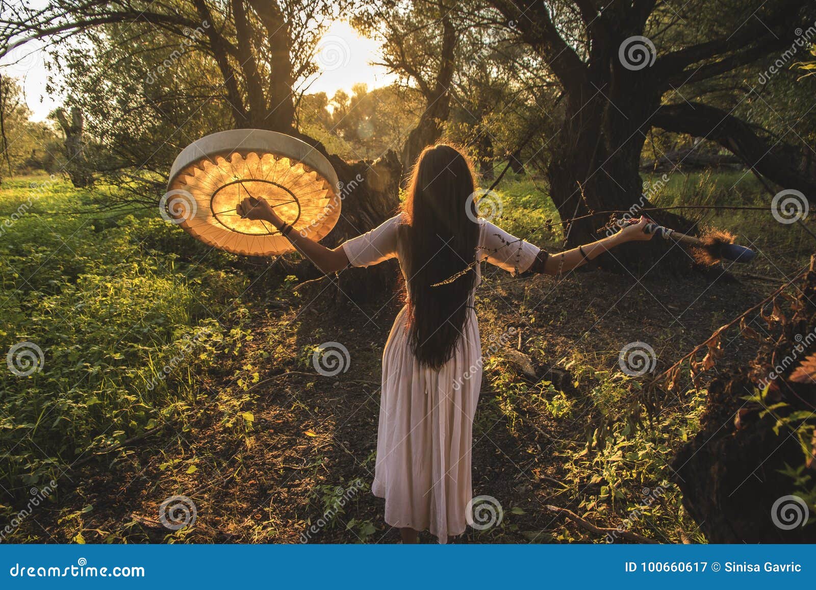 Pagan Forest Nymph stock image. Image of forest, dream - 100660617
