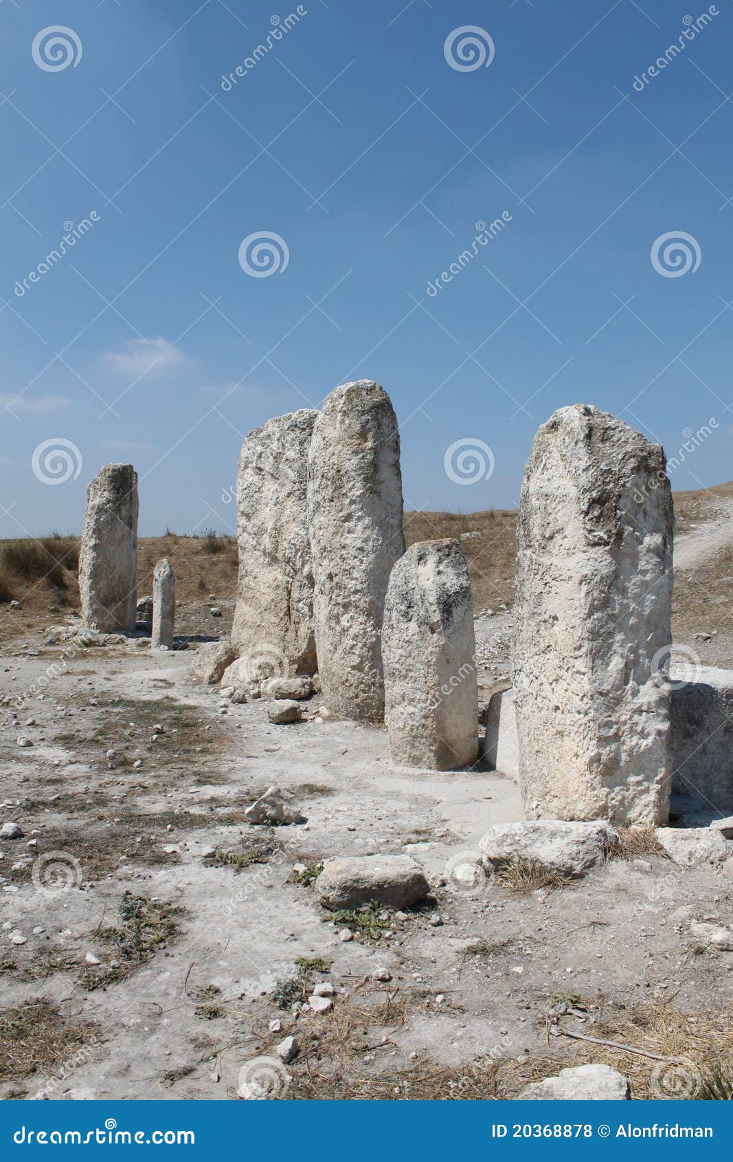 Stone Columns In A Row With Egyptian Hieroglyphs, Ancient Drawings And ...