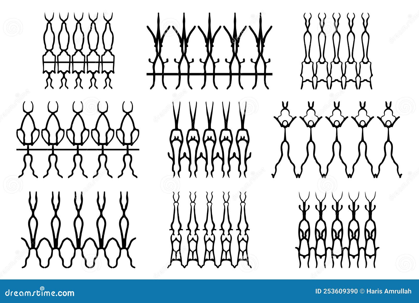 Assorted Spooky Cemetery Fence Silhouettes. Scary, Haunted and Spooky ...