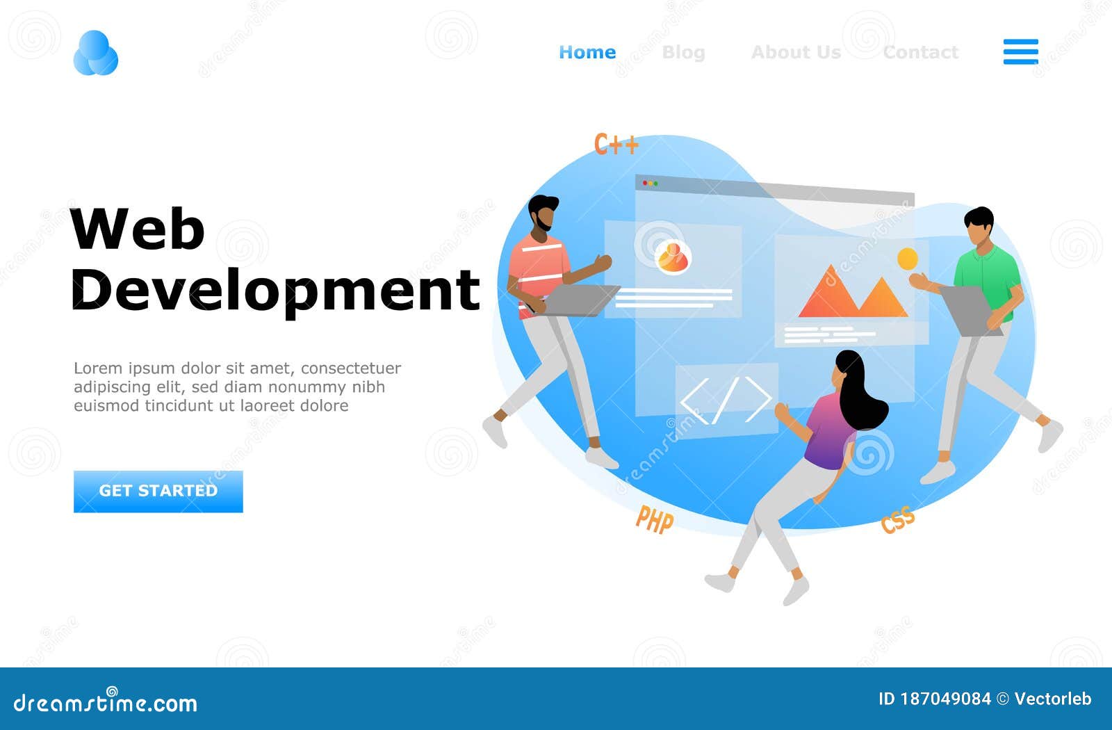 Web Development Vector Illustration Concept, Suitable for Web Landing ...