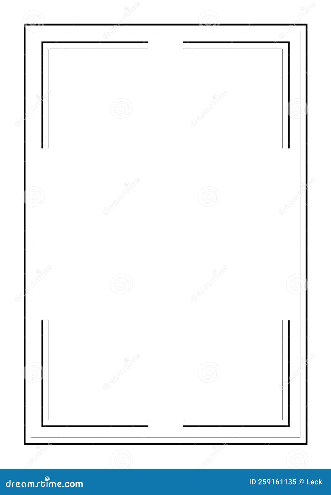 A4 Paper Design Vintage Style Page Border Stock Vector - Illustration ...