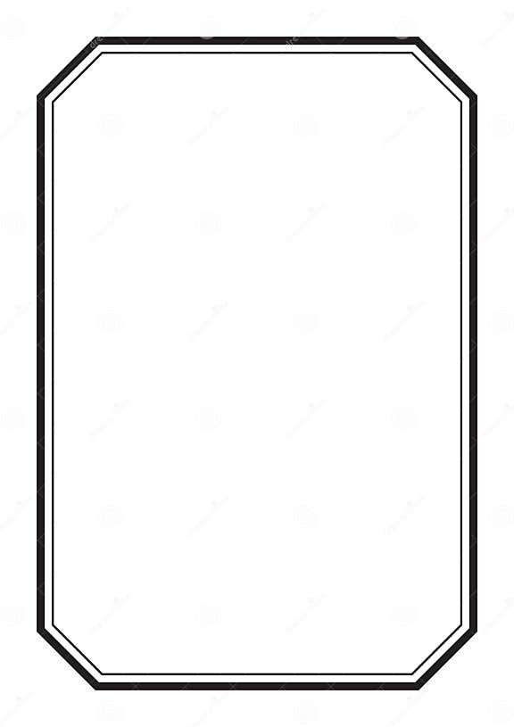 Vector Page Border A4 Design Stock Illustration - Illustration of ...